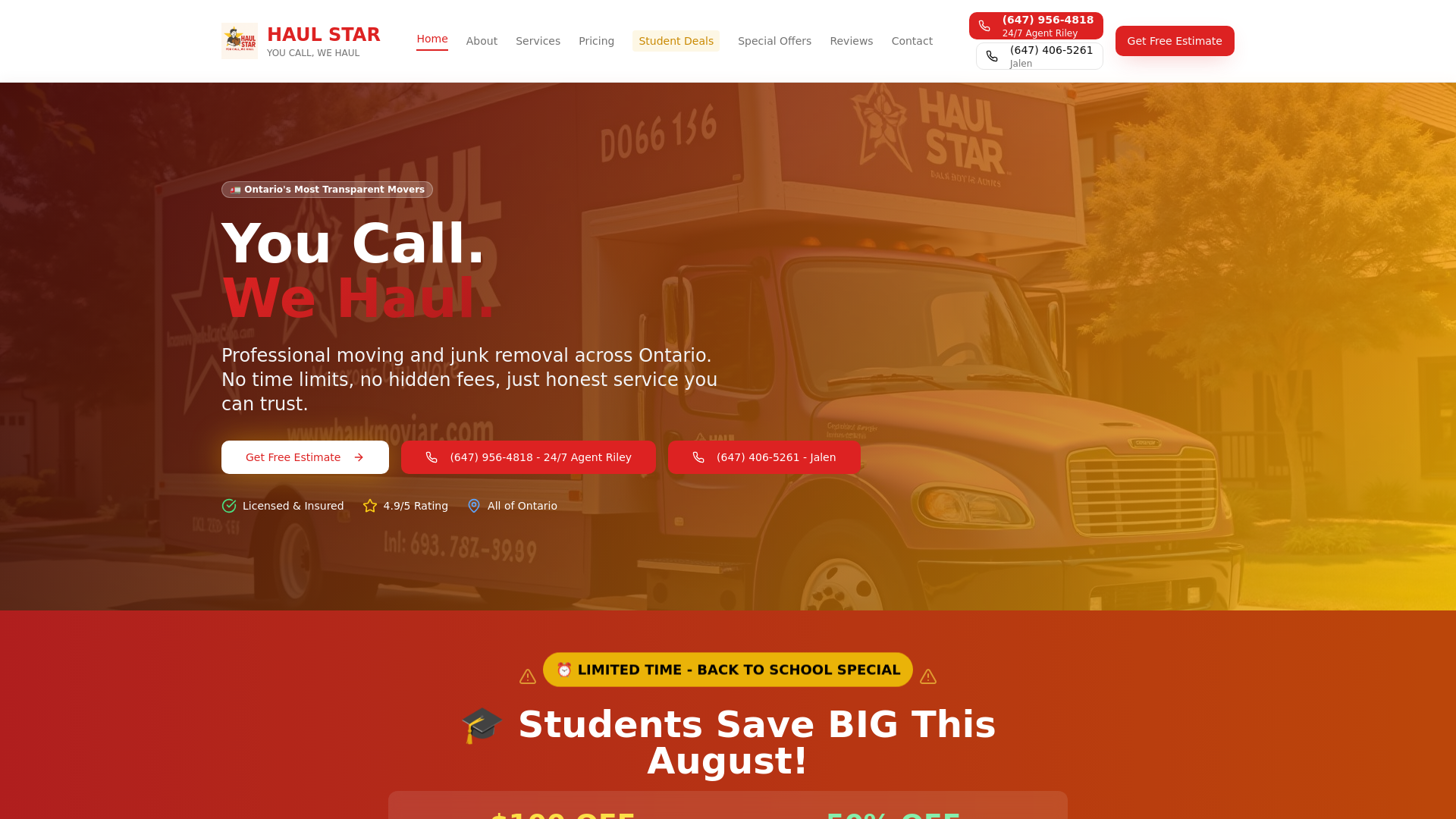 Haul Star - Moving & Hauling Services