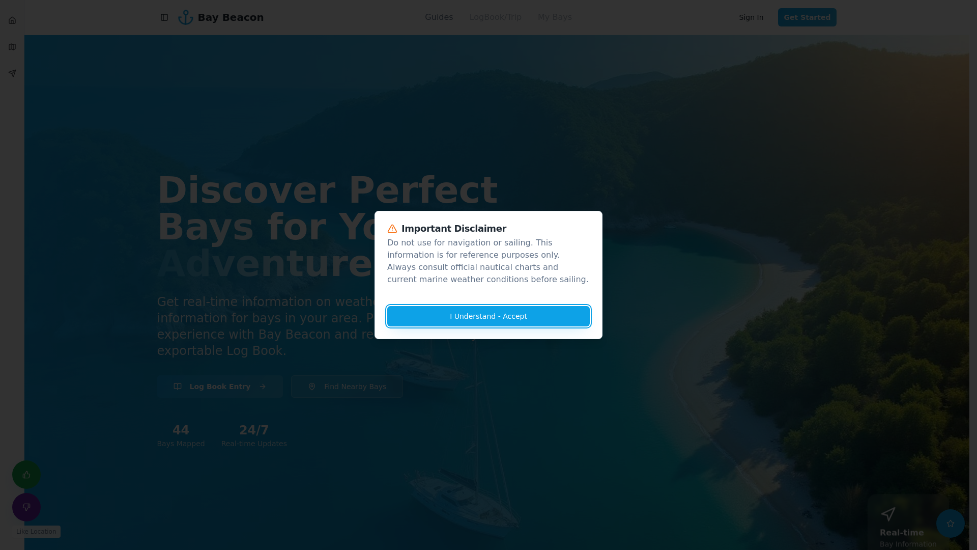 Bay Beacon - Discover Perfect Bays for Your Next Sailing Adventure