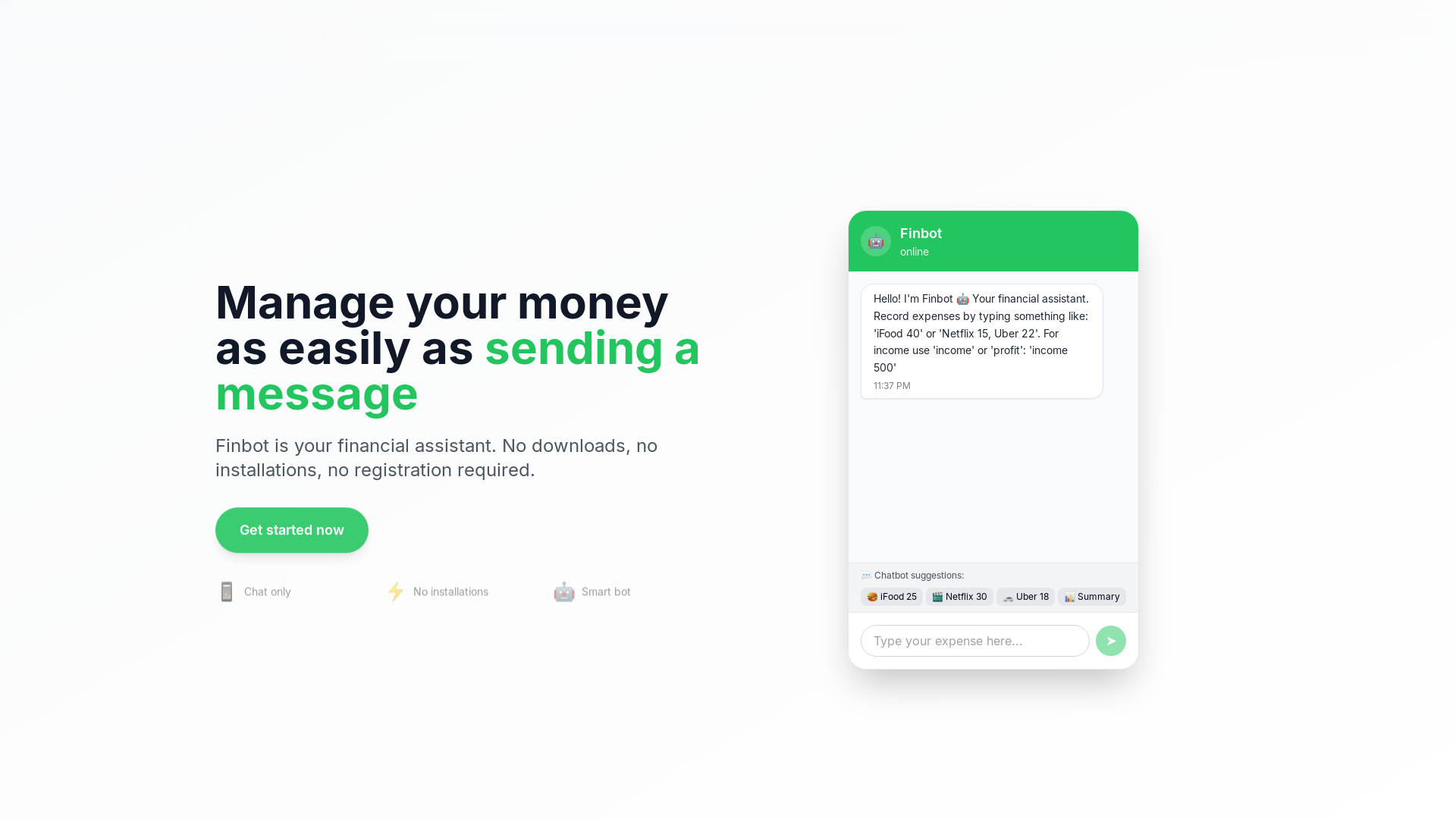 Finchat.app - Personal Finance via Chat