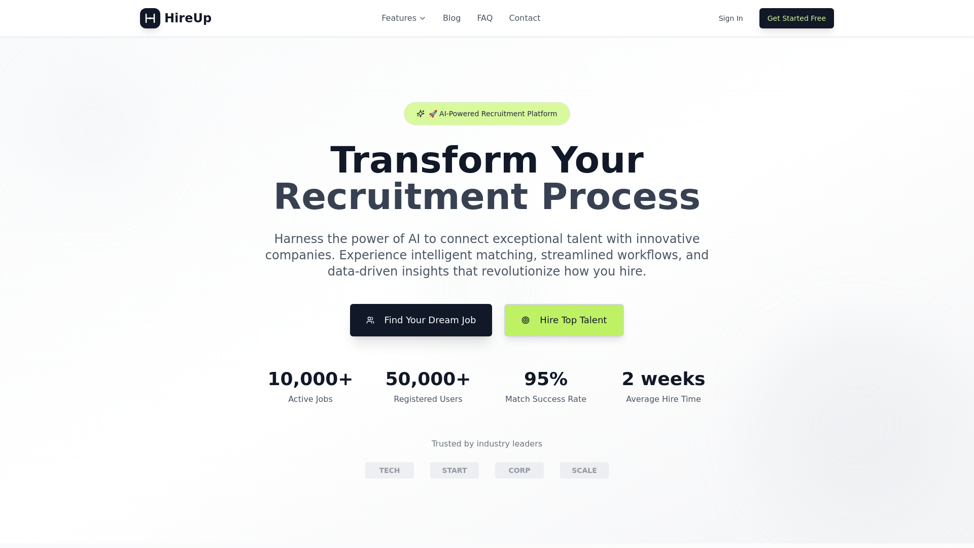 HireUp - AI-Powered Job Matching Platform