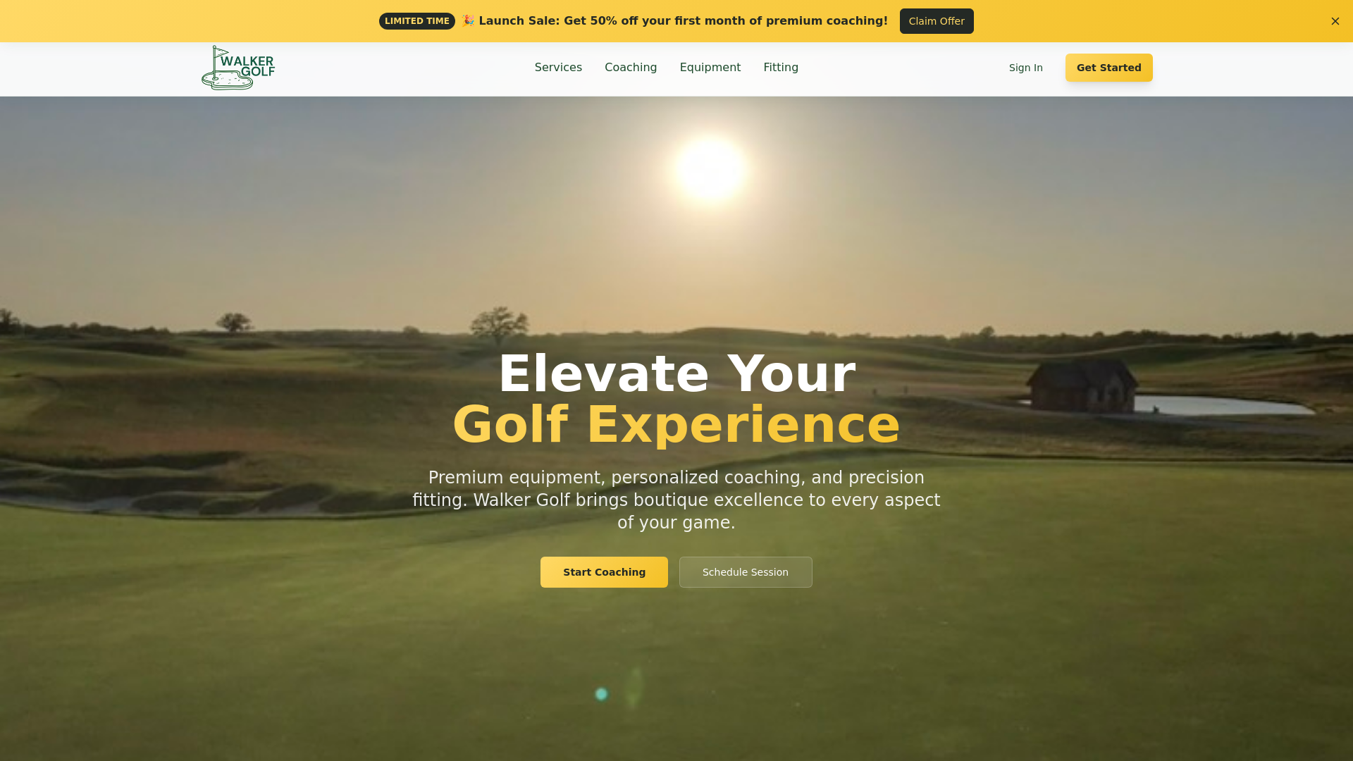 Walker Golf - Premium Equipment, AI Coaching & Precision Fitting