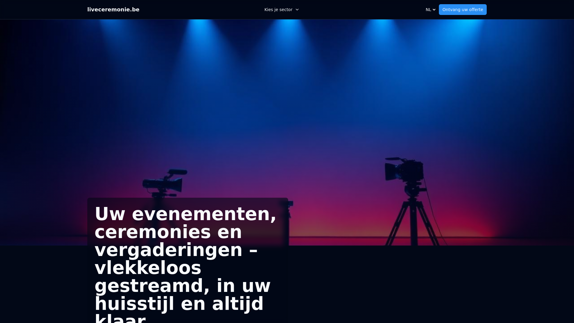 liveceremonie.be | Permanent Installations