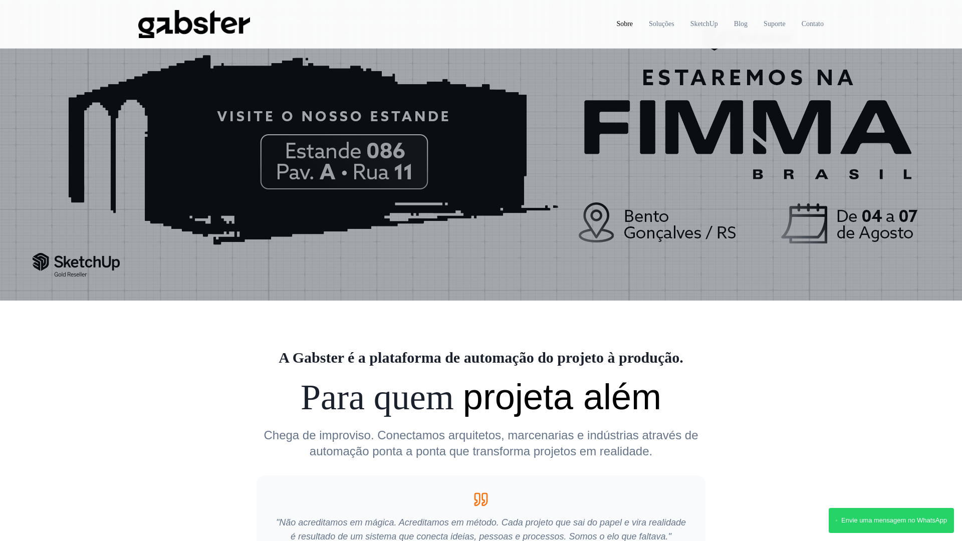 Gabster - Automação para Arquitetura e Marcenaria