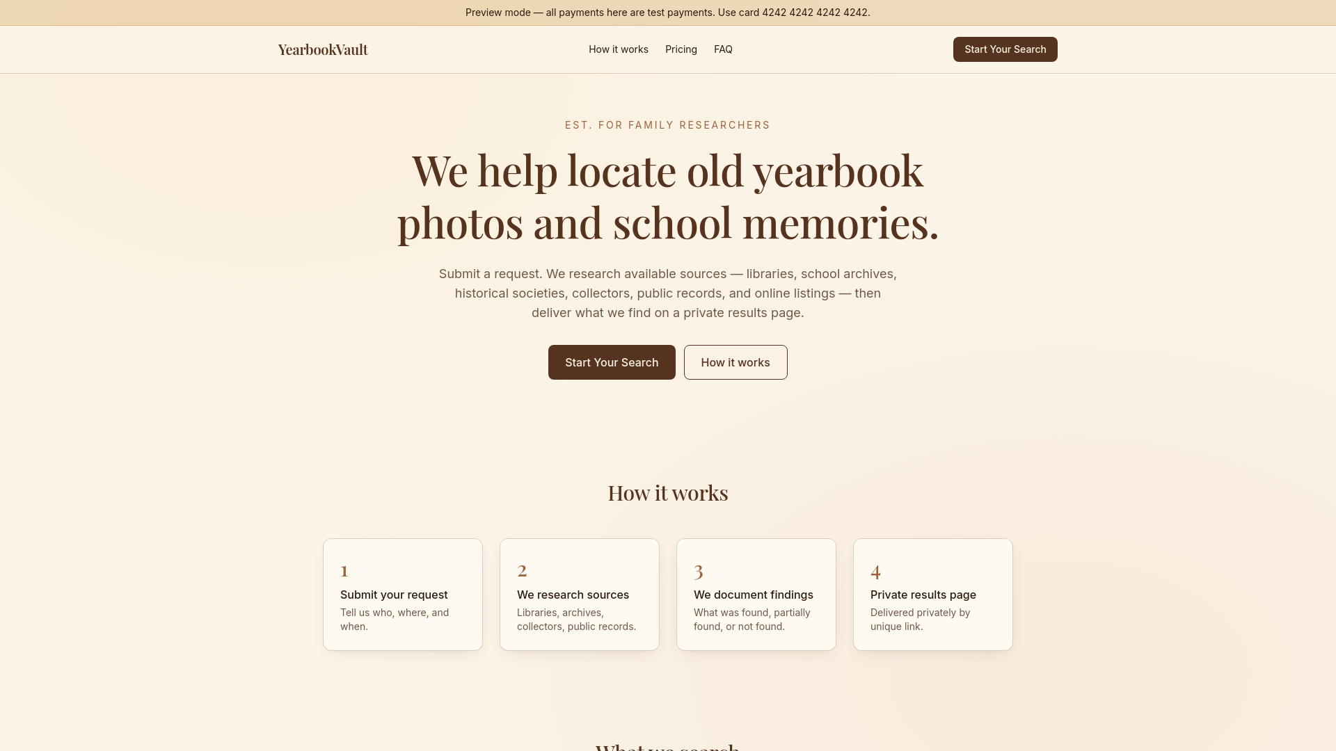 YearbookVault — Find Old Yearbook Photos & School Memories