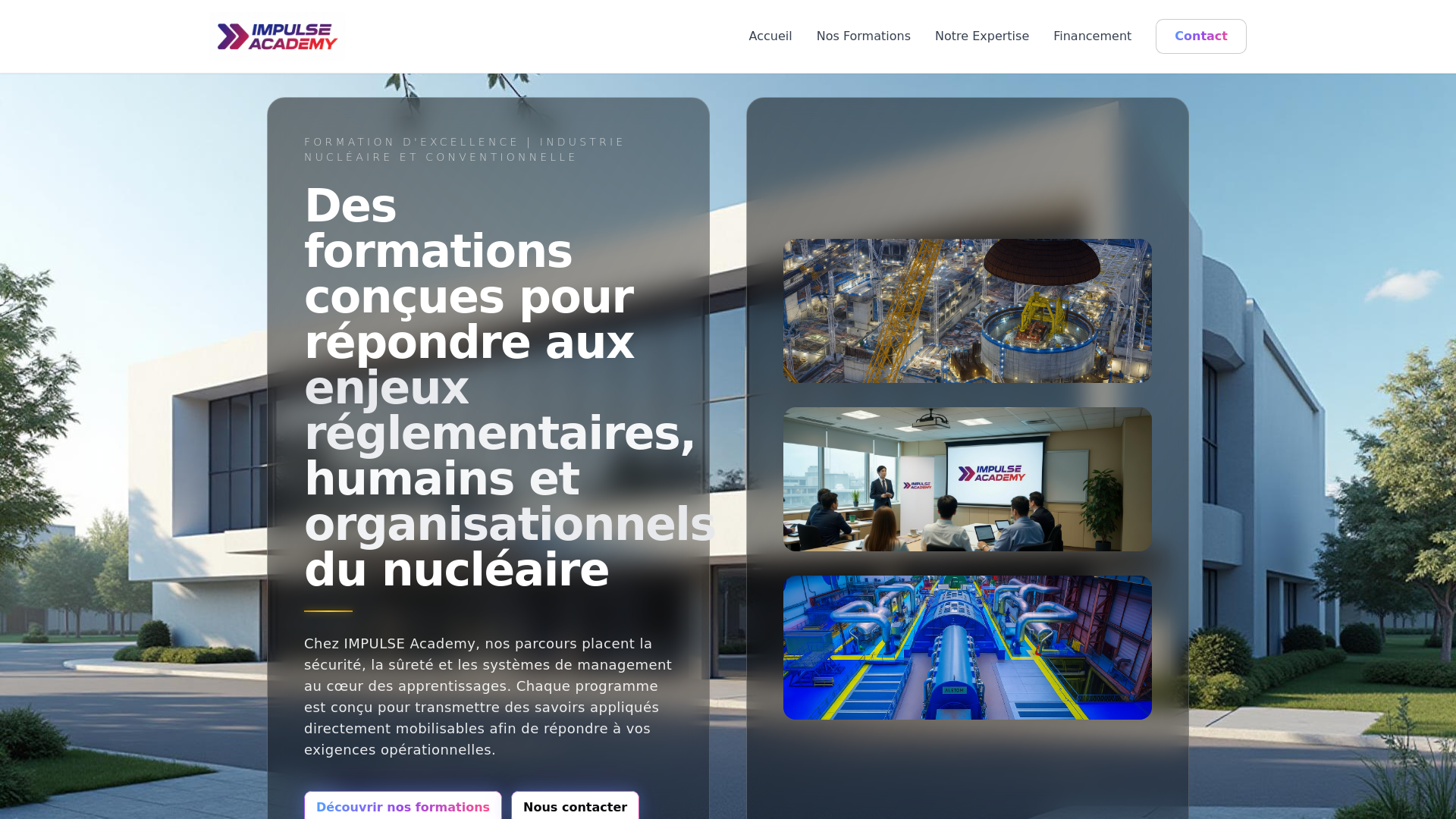 Impulse Academy | Formation Nucléaire Énergie et Sûreté