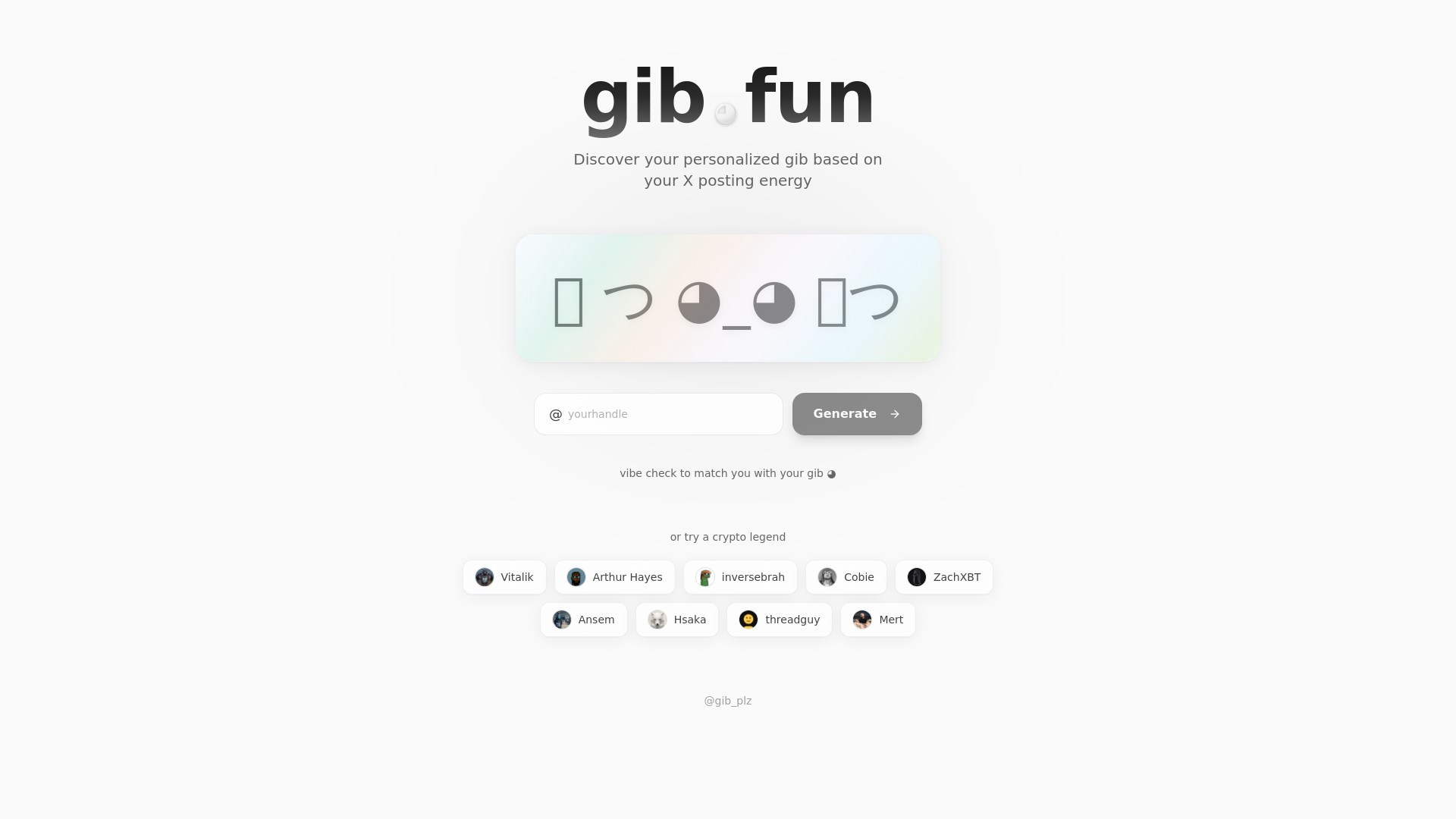 gib fun - Get Your Personalized Gib