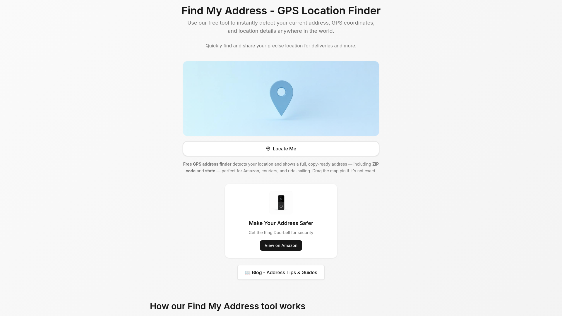 Find My Address - What's My Address? Free GPS Location Finder