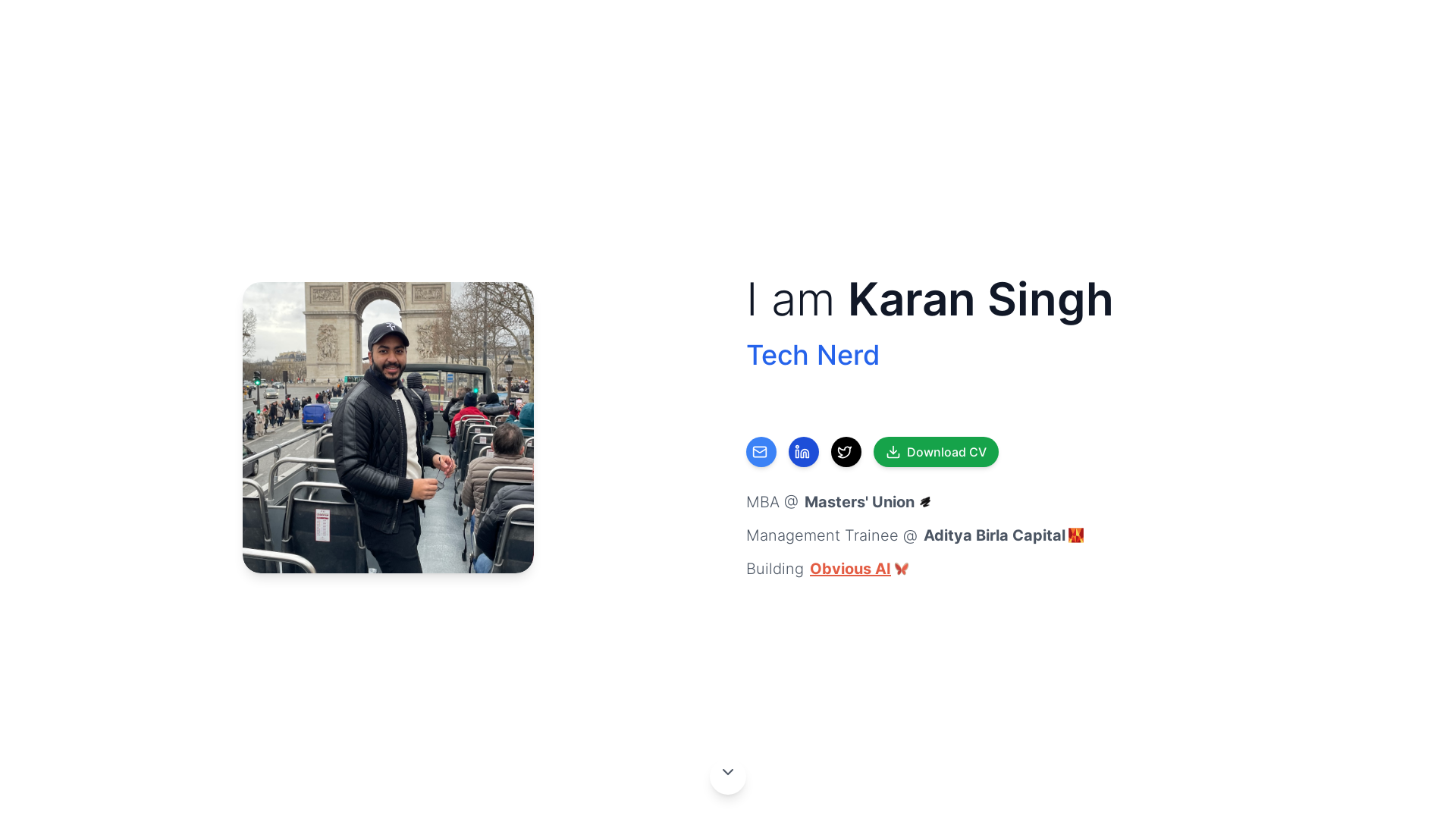 Karan Singh's Portfolio