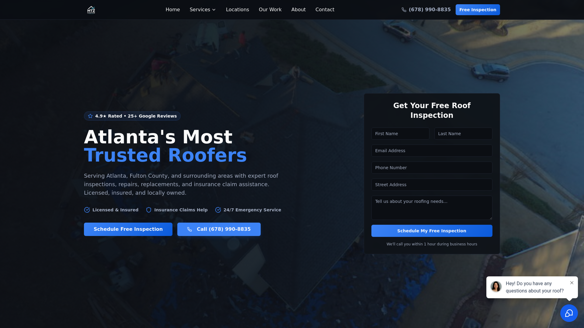 MTZ Roofing LLC - Atlanta's Premier Roofing Contractor | Free Inspections