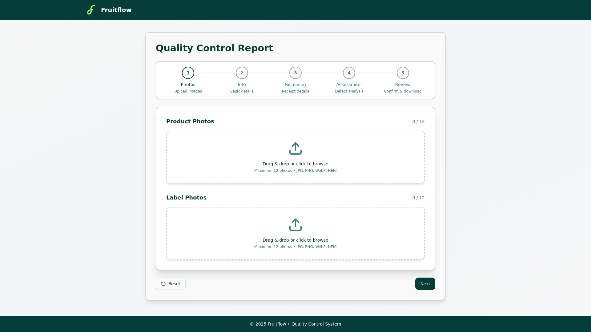 Fruitflow QC - Quality Control Report Generator
