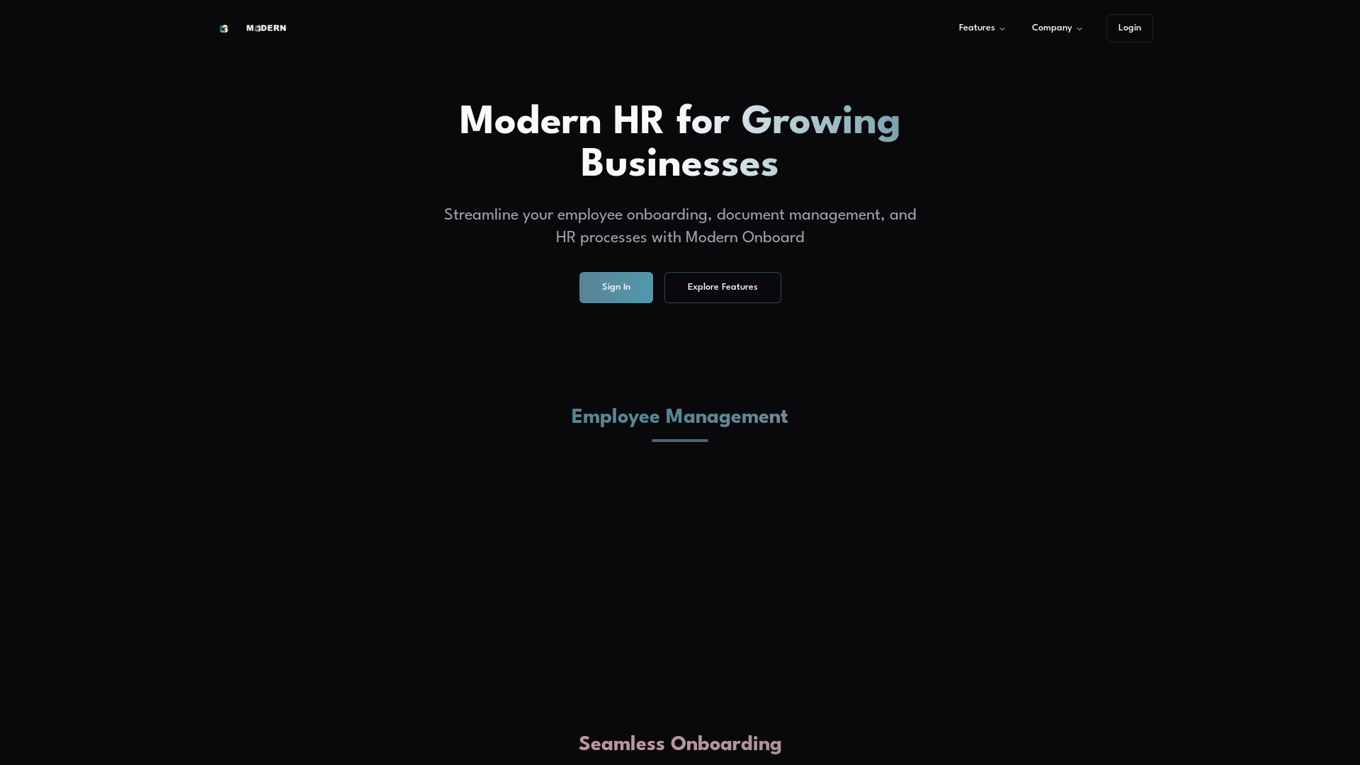 Modern Onboard - HRIS Platform for Small and Mid-sized Businesses