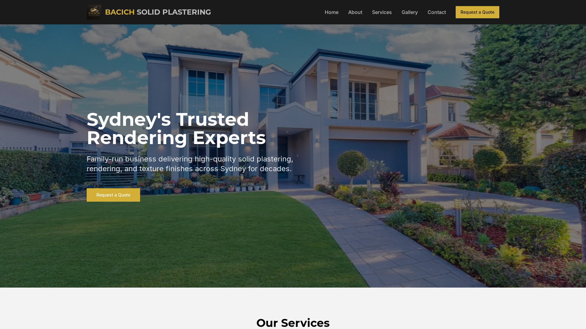 BACICH SOLID PLASTERING | Sydney's Trusted Plastering Experts