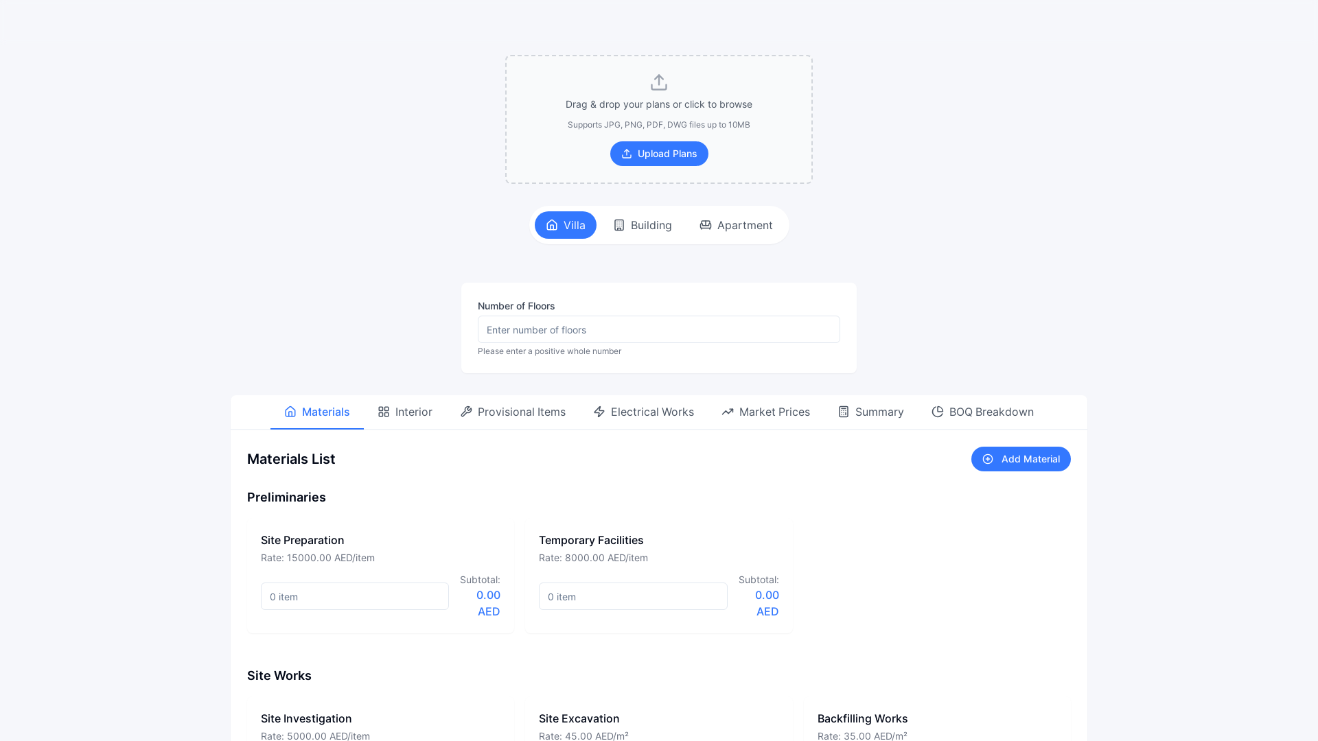 BOQify - UAE BOQ Calculator