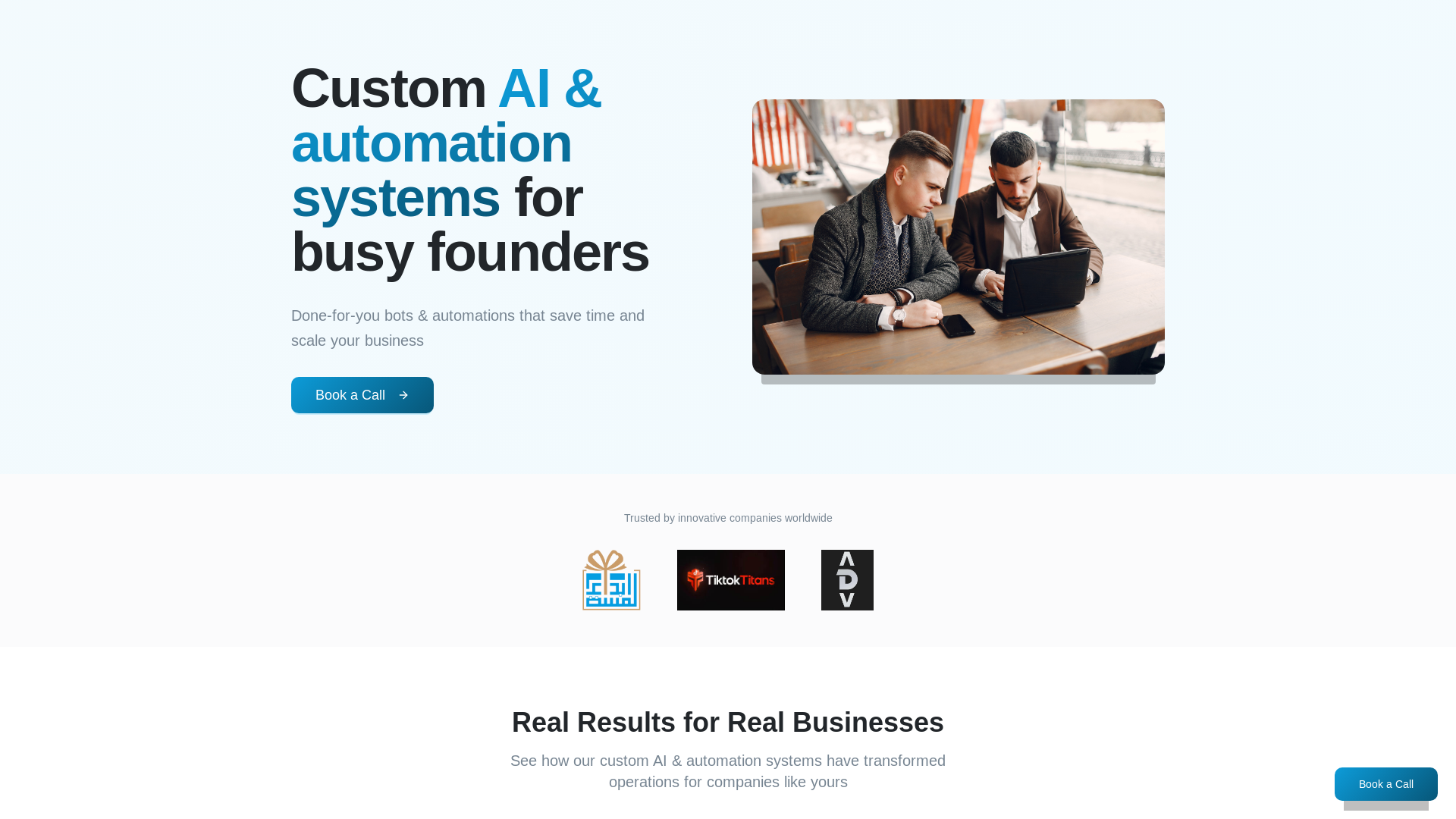 Custom AI & Automation Systems | Professional Agency