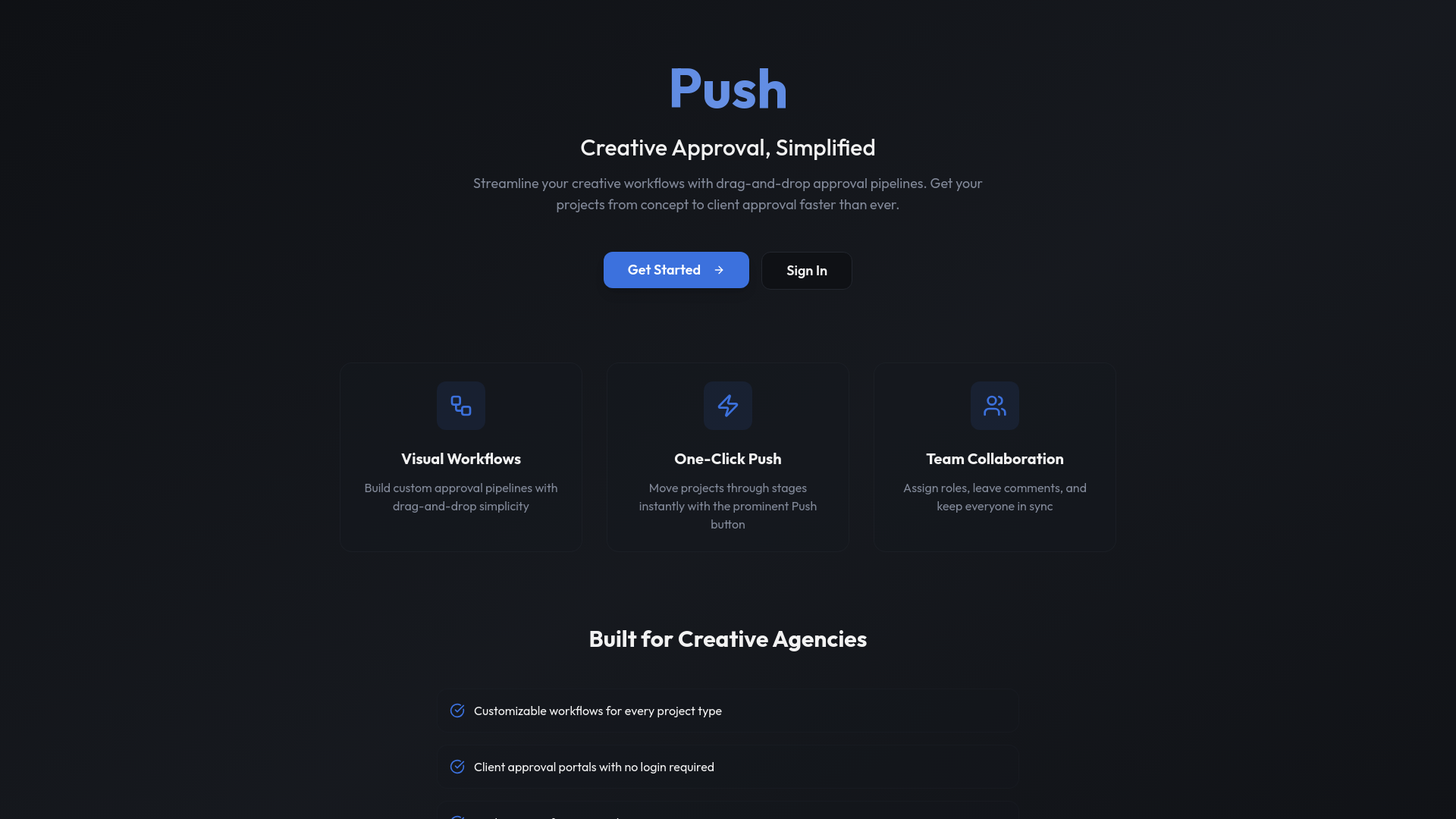 Push - Creative Project Management