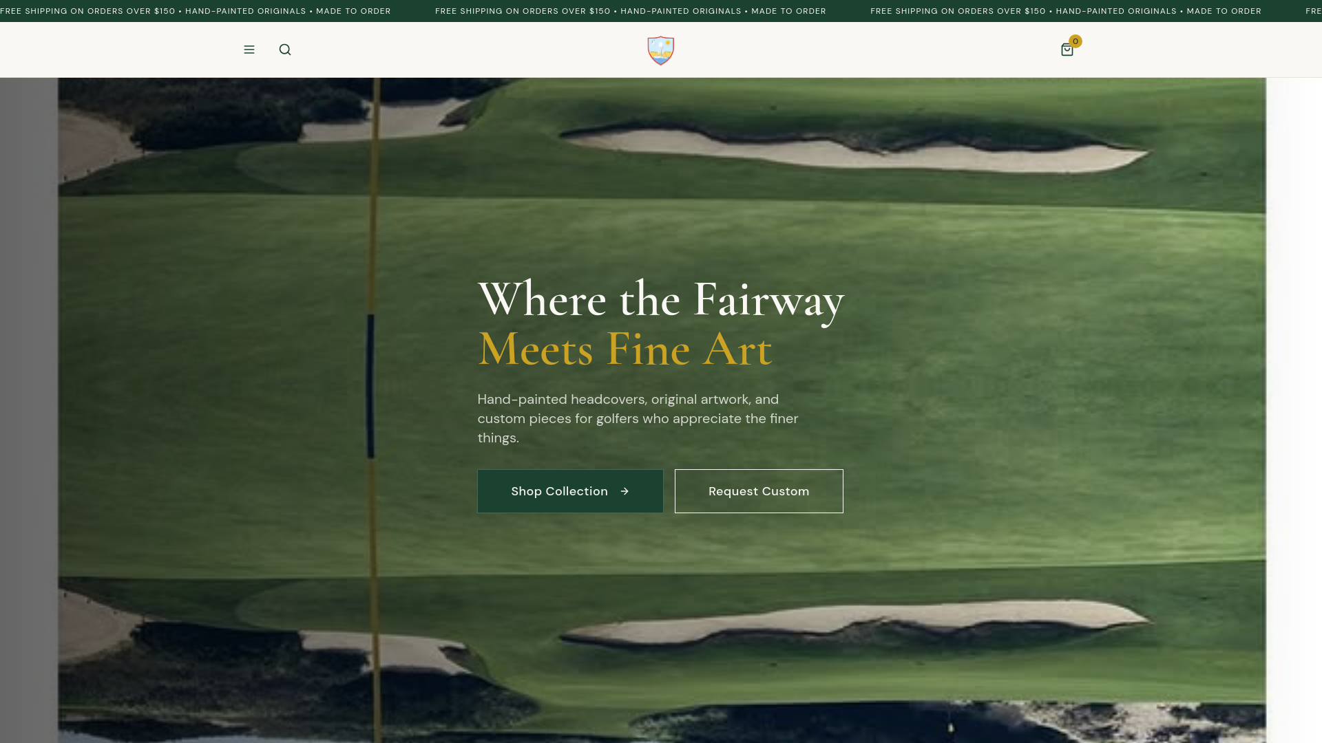 Dunescape Golf | Hand-Painted Golf Art & Custom Headcovers
