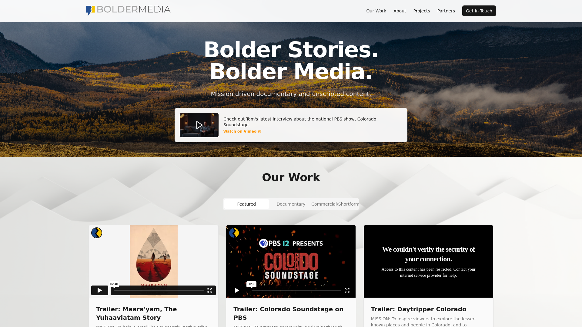 Bolder Media - Film & Television Production