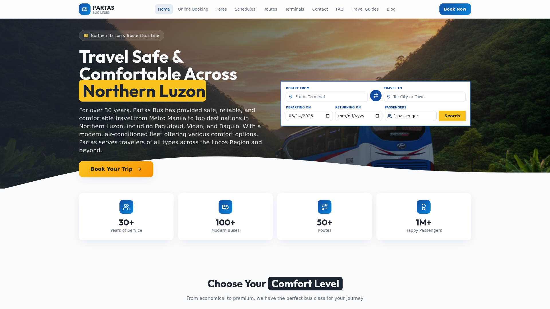 Partas Online Booking | Bus Tickets, Schedule & Fare