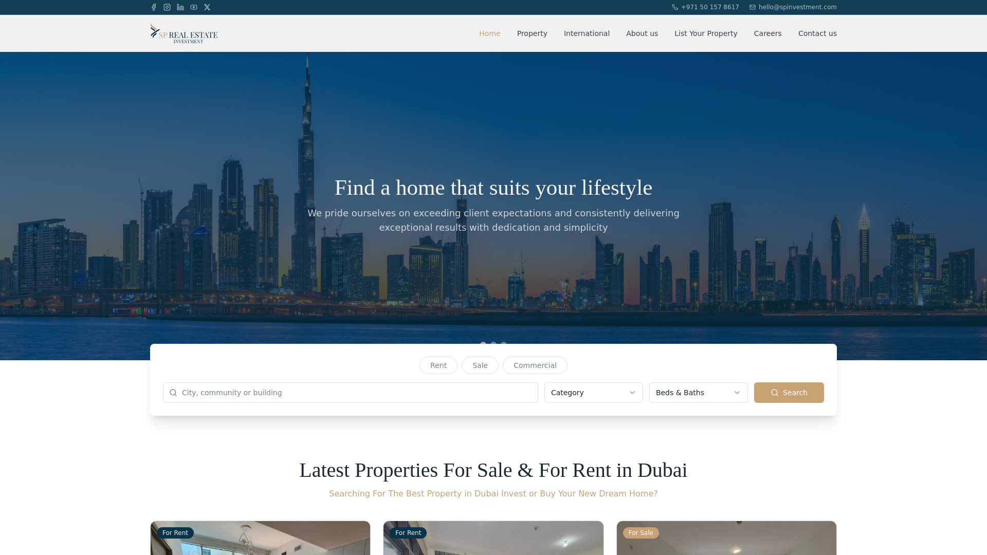 SP Real Estate Investment | Luxury Property in Dubai