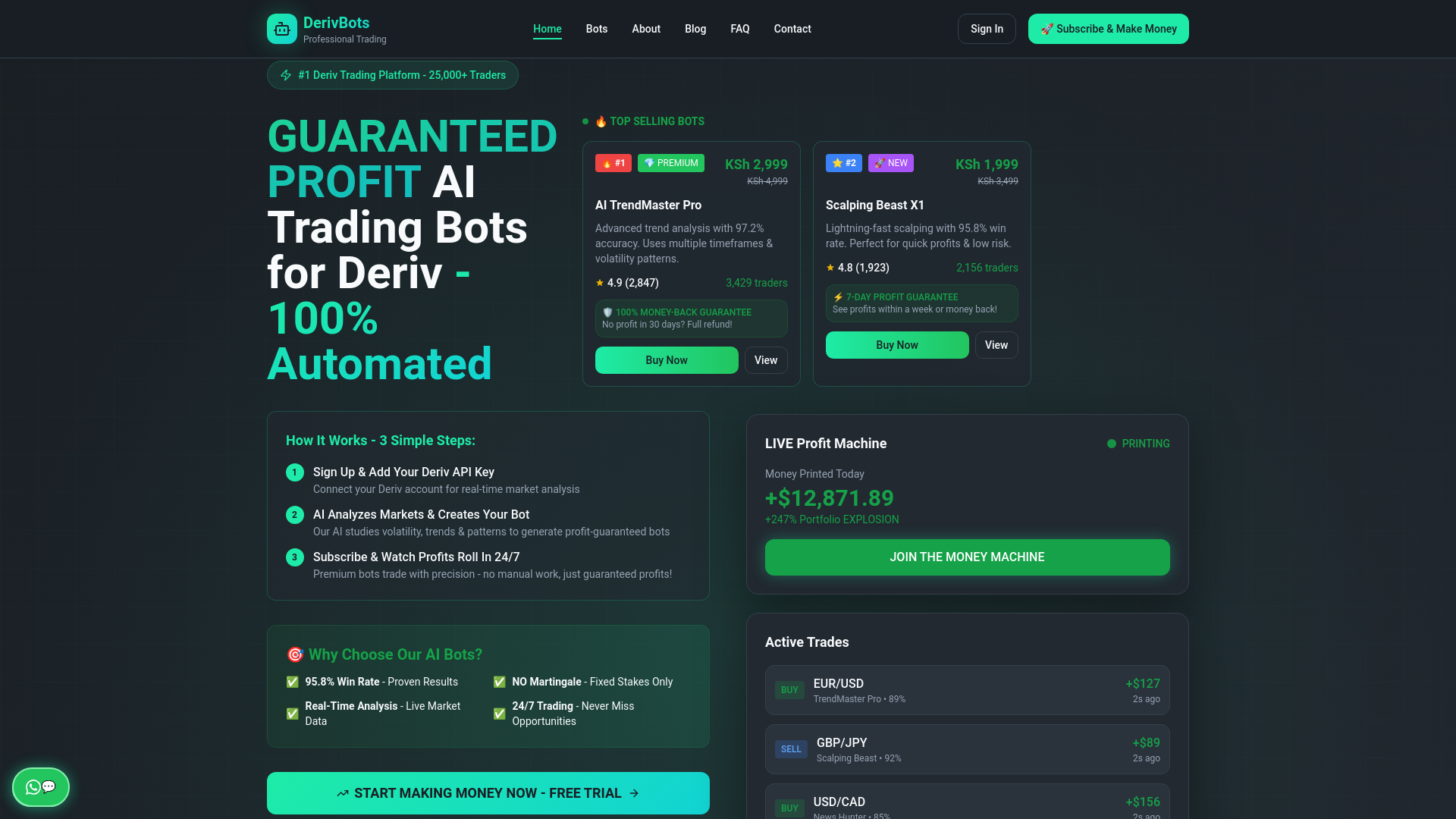 DerivBots - Professional Deriv Trading Bots