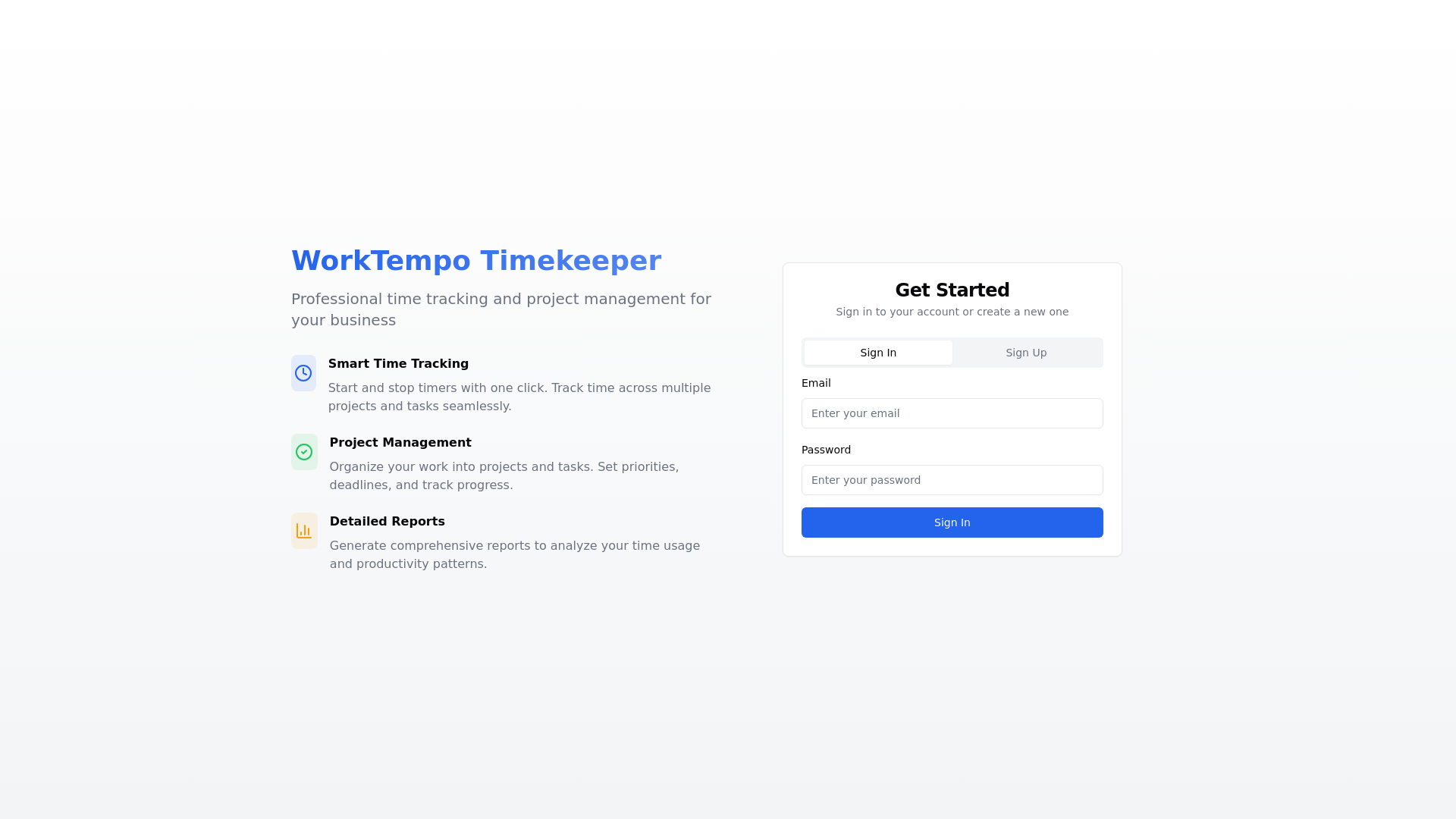 WorkTempo Timekeeper