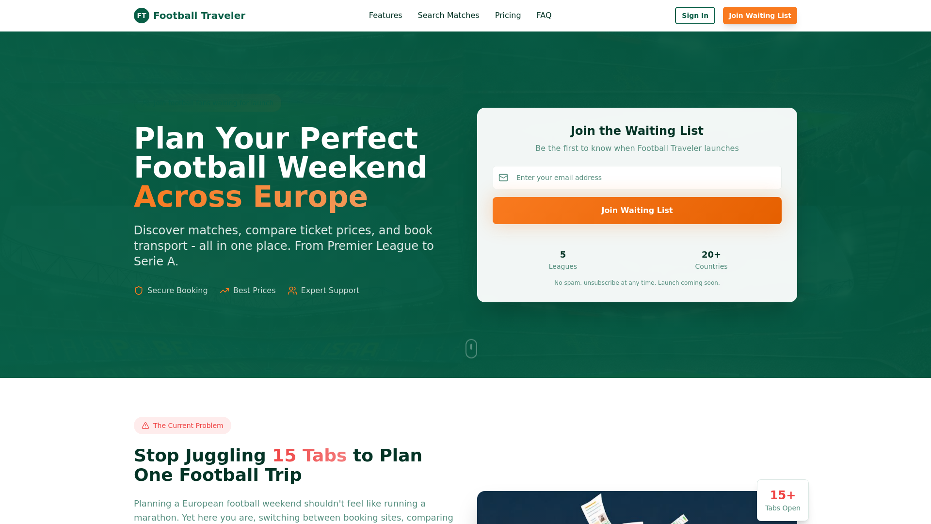 Football Traveler - Plan Your Perfect Football Weekend Across Europe