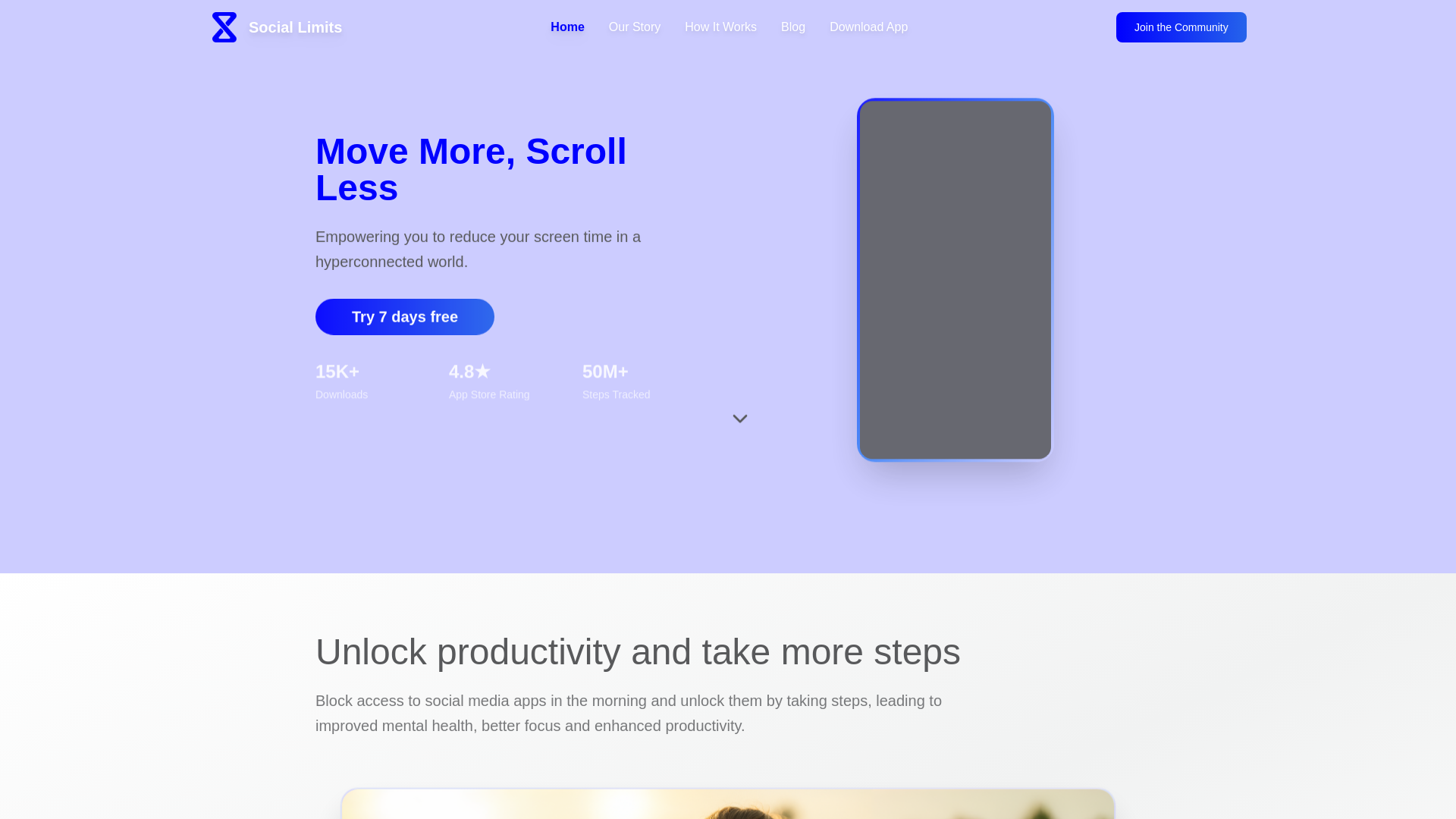 Social Limits - Move More, Scroll Less