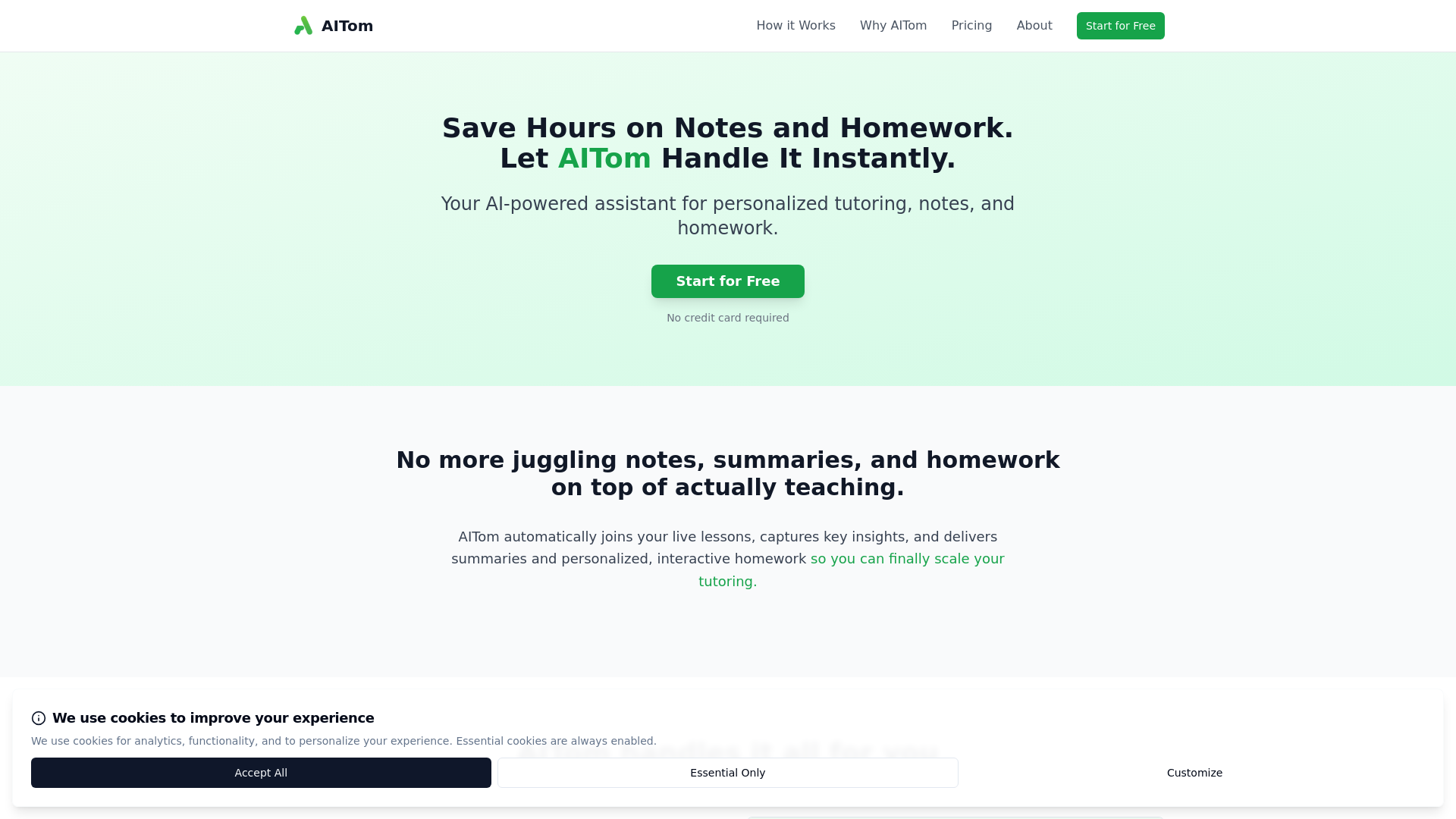 AI Tom – The AI Assistant Built for Tutors