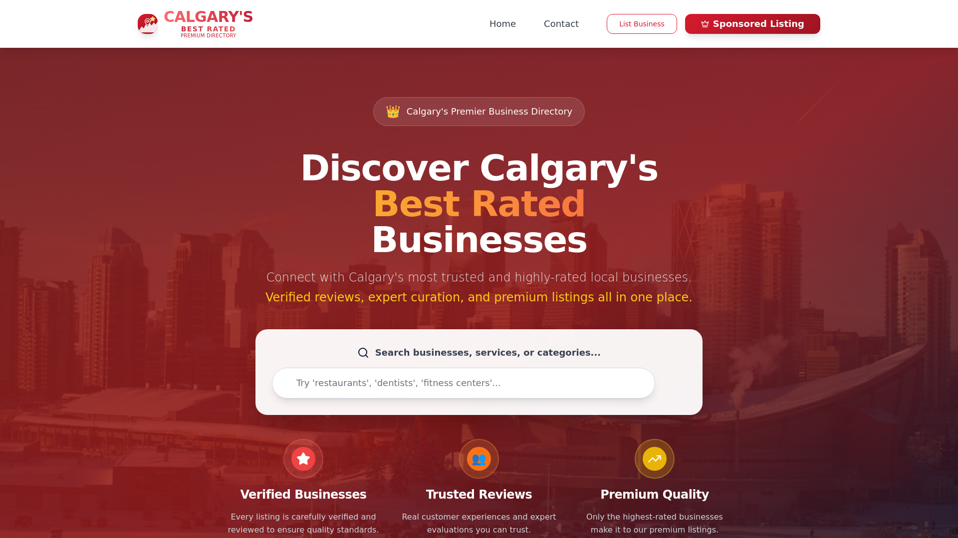 Calgary's Best Rated - Find Top Local Businesses in Calgary