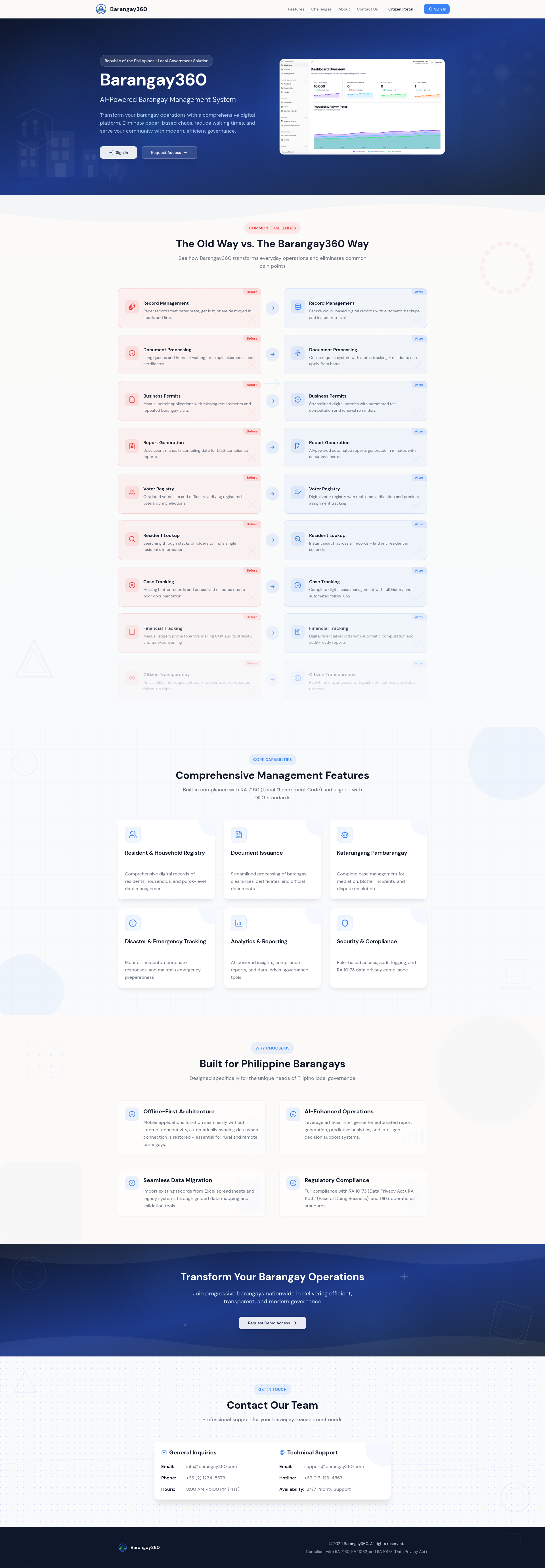 Barangay360 - AI-Powered Barangay Management System