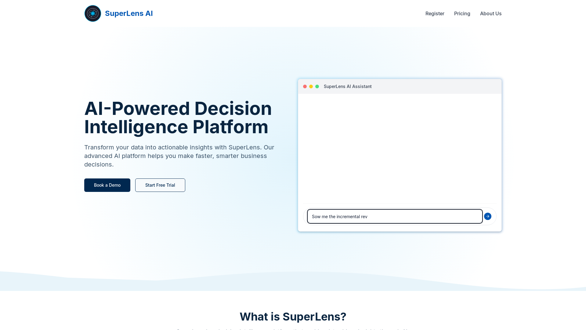 SuperLens - AI-Powered Decision Intelligence Platform