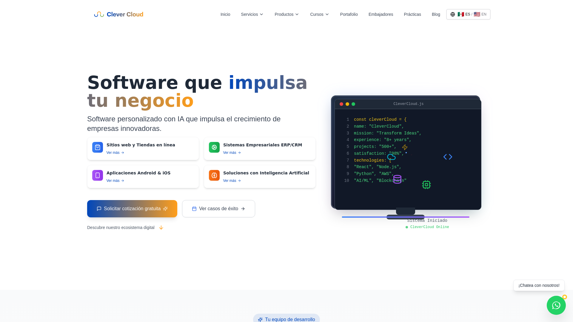 Clever Cloud - Transformamos tus ideas en software de calidad