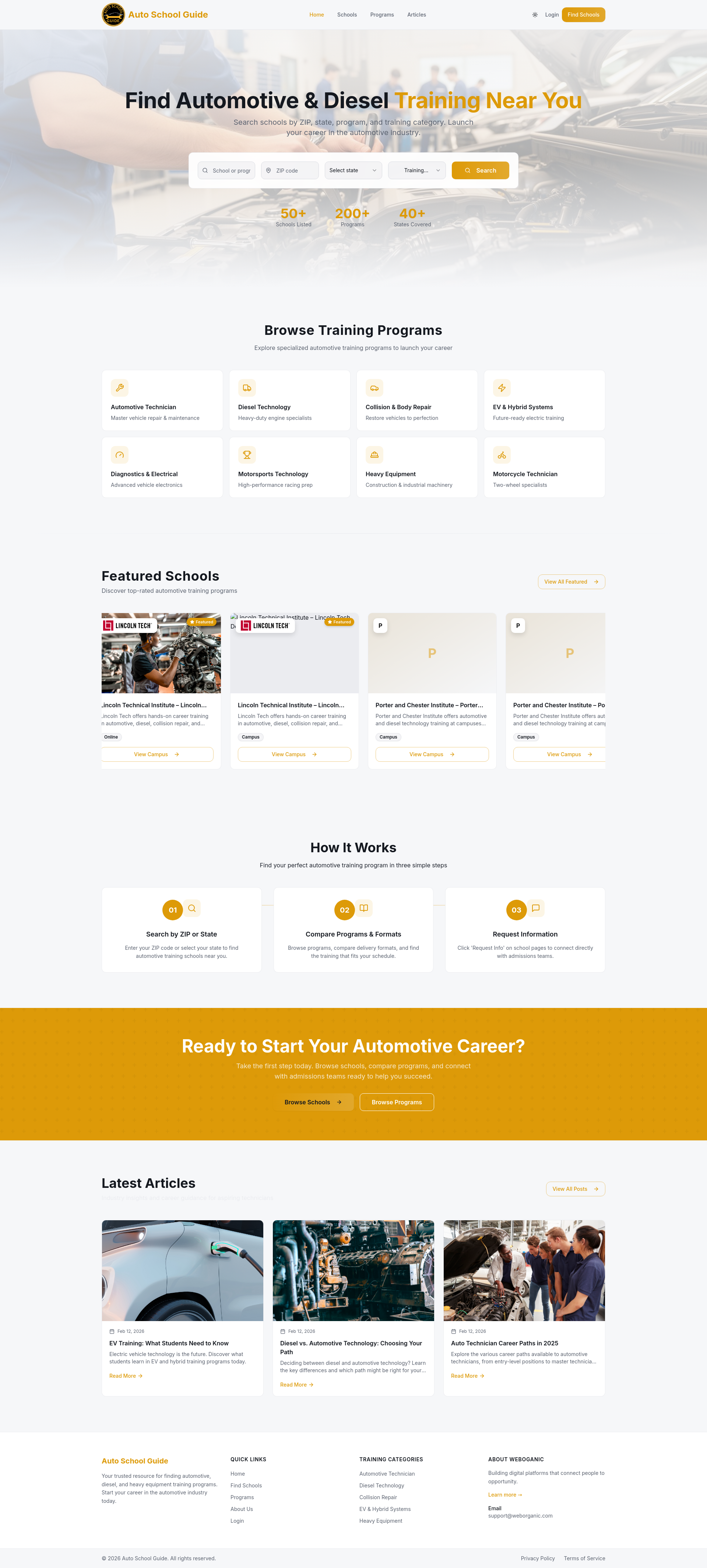 Auto School Guide - Find Automotive Training Programs