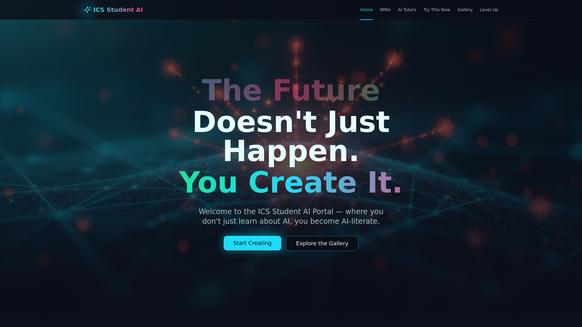 ICS Student AI Portal - Welcome to the Future