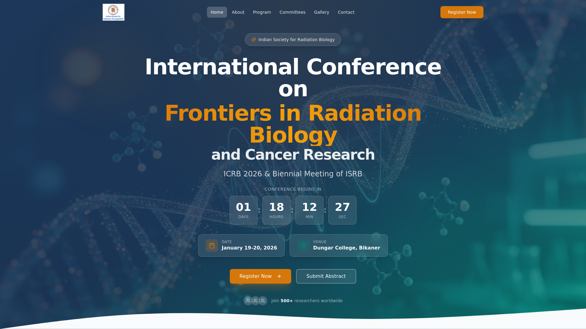 ICRB 2026 | International Conference on Frontiers in Radiation Biology ...