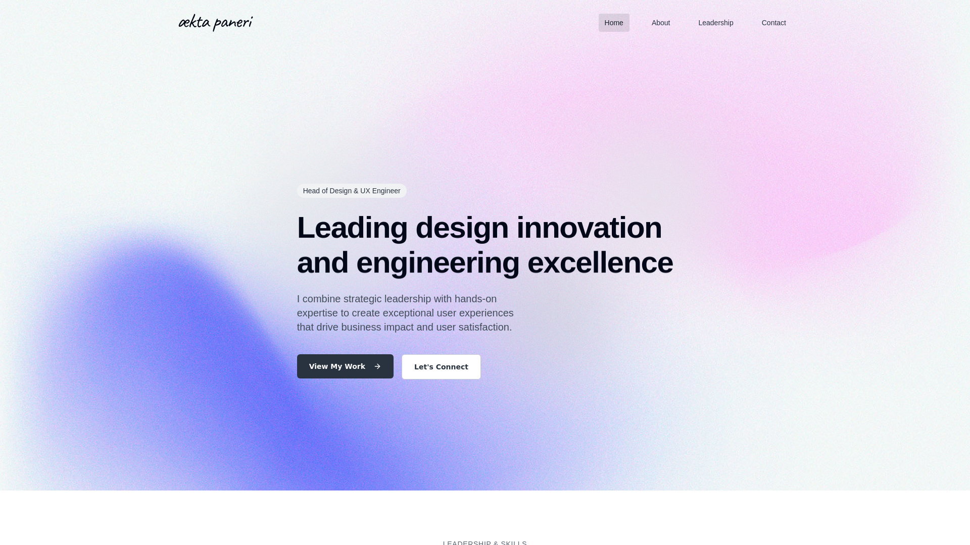 Akta Paneri - Design Leadership & UX Engineering