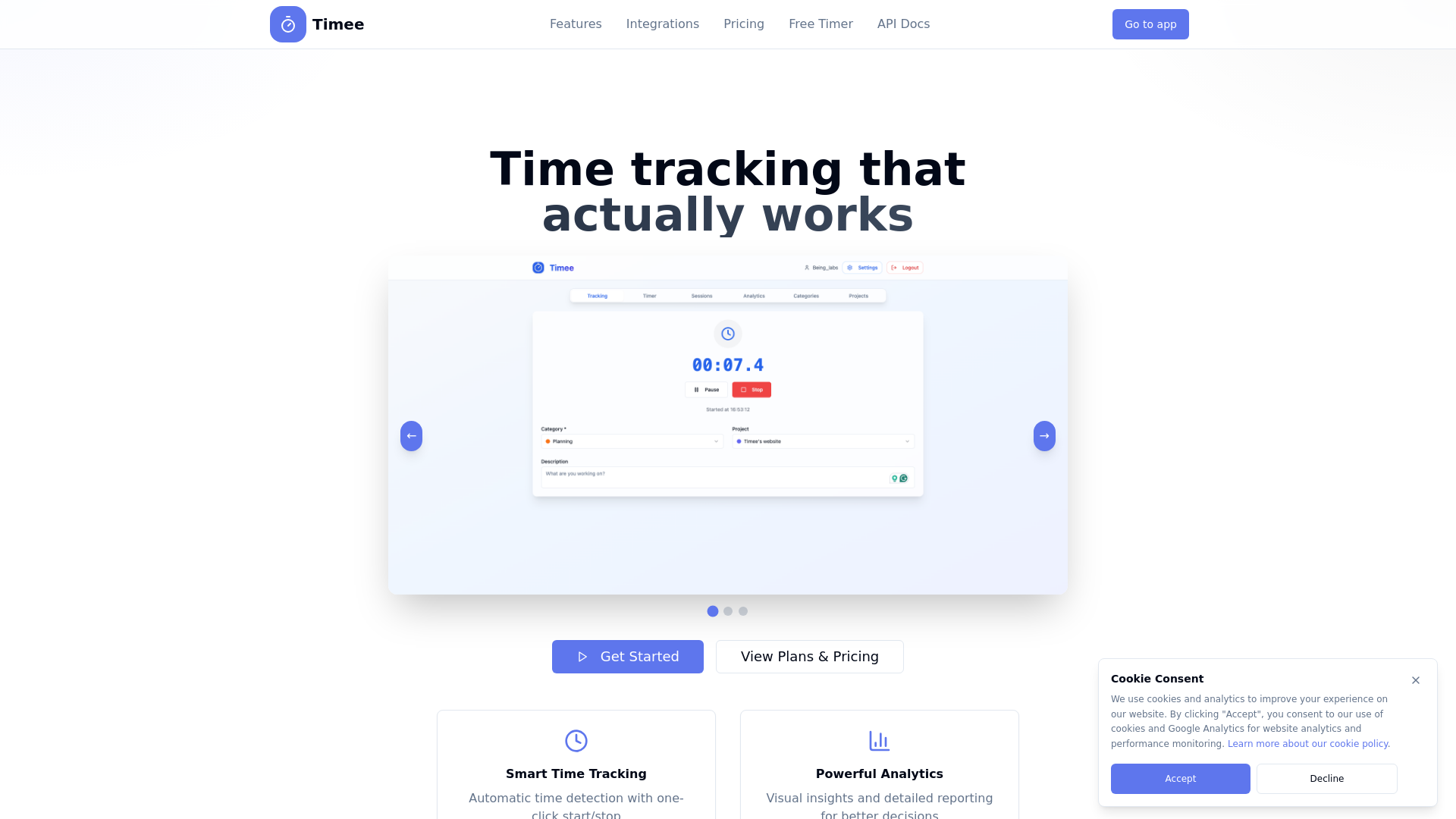 Timee - Smart Time Tracking & Analytics