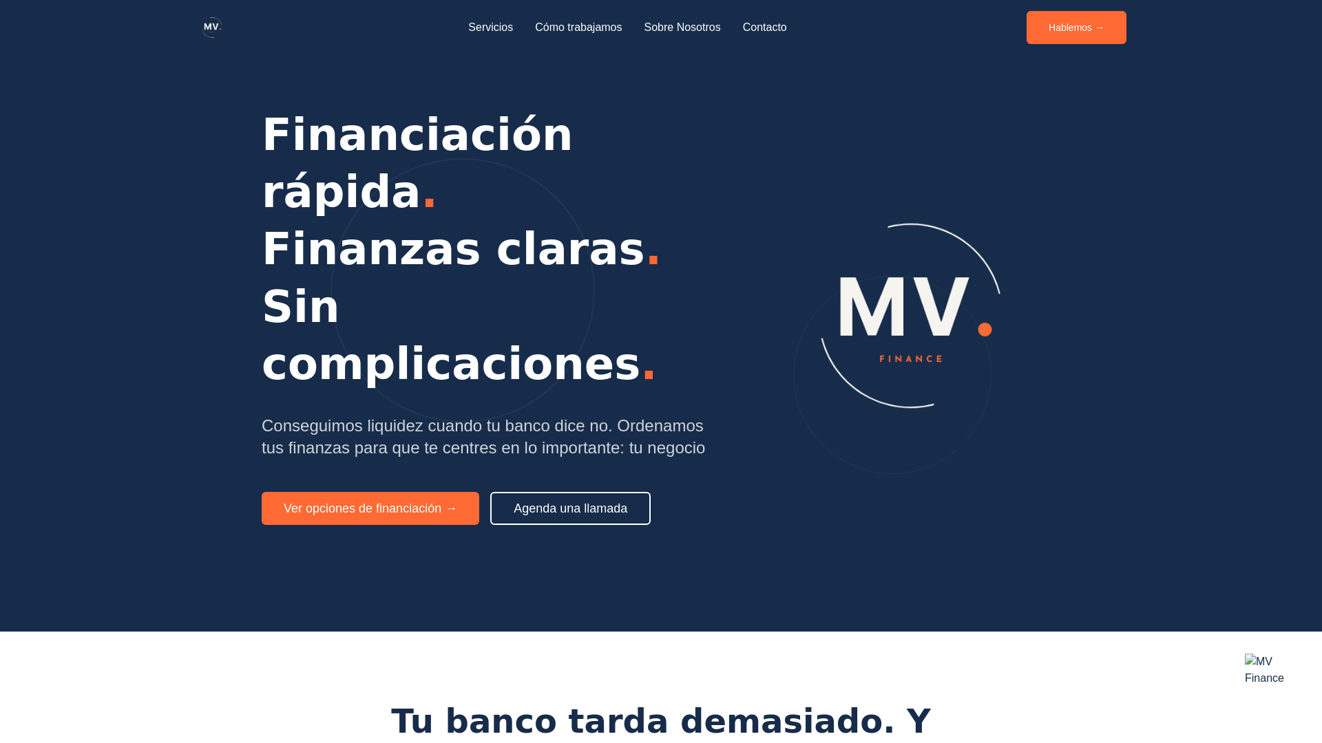 MV Finance - Financiación Alternativa y CFO Externo
