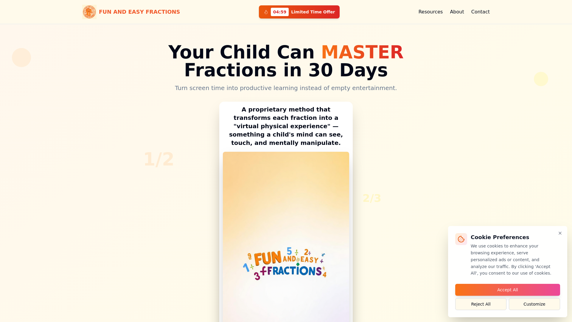 Fun and Easy Fractions - Make Learning Fun and Easy
