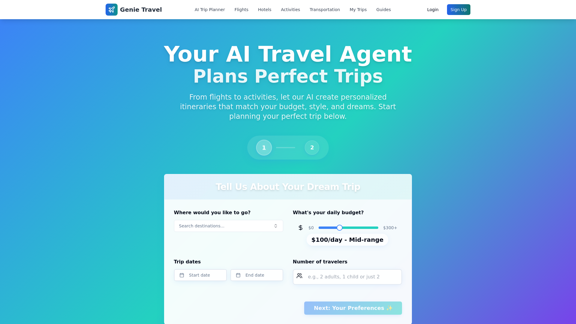 Genie Travel - Your AI-Powered Travel Agent