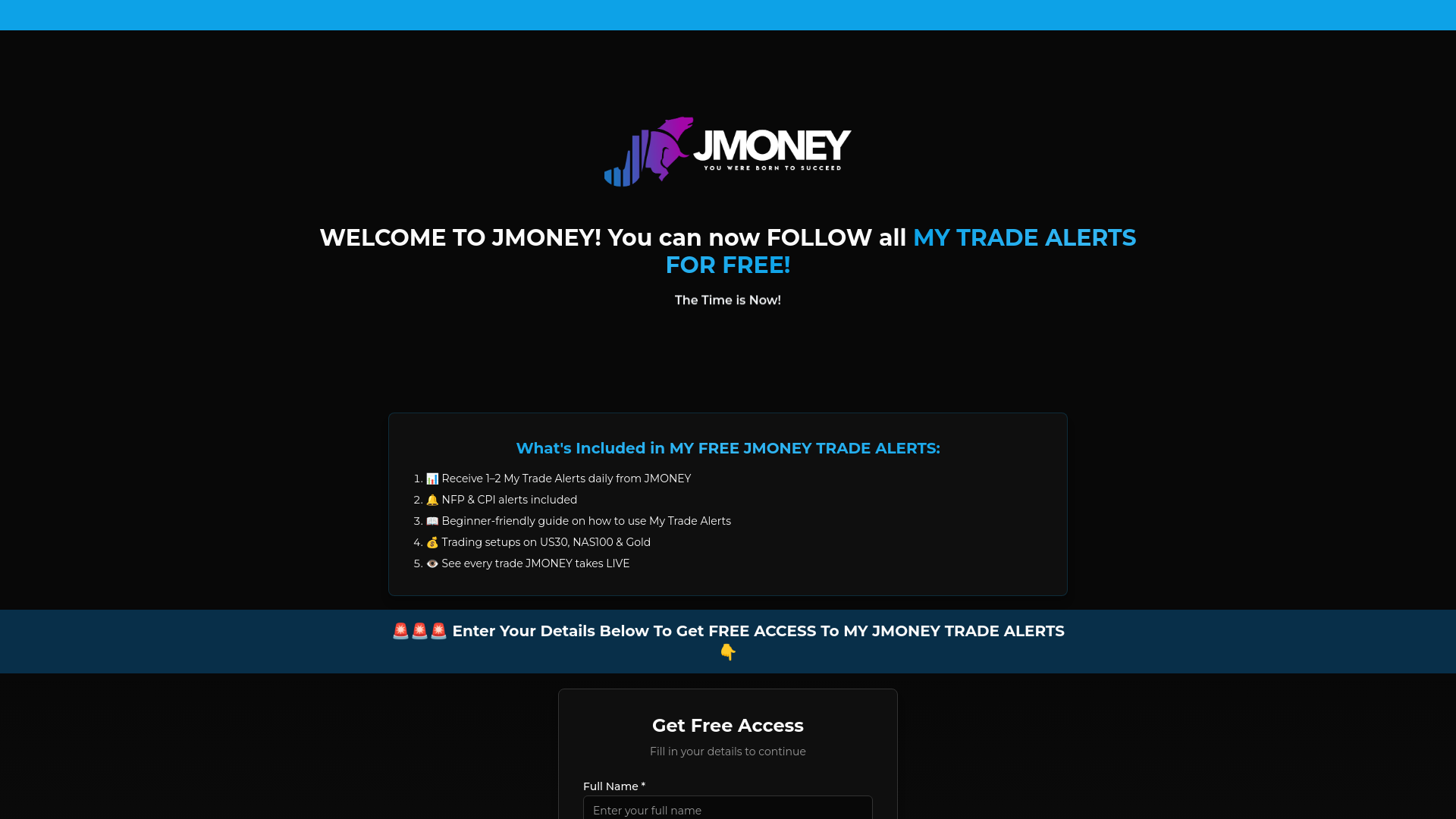 JMoney Free Trade Alerts
