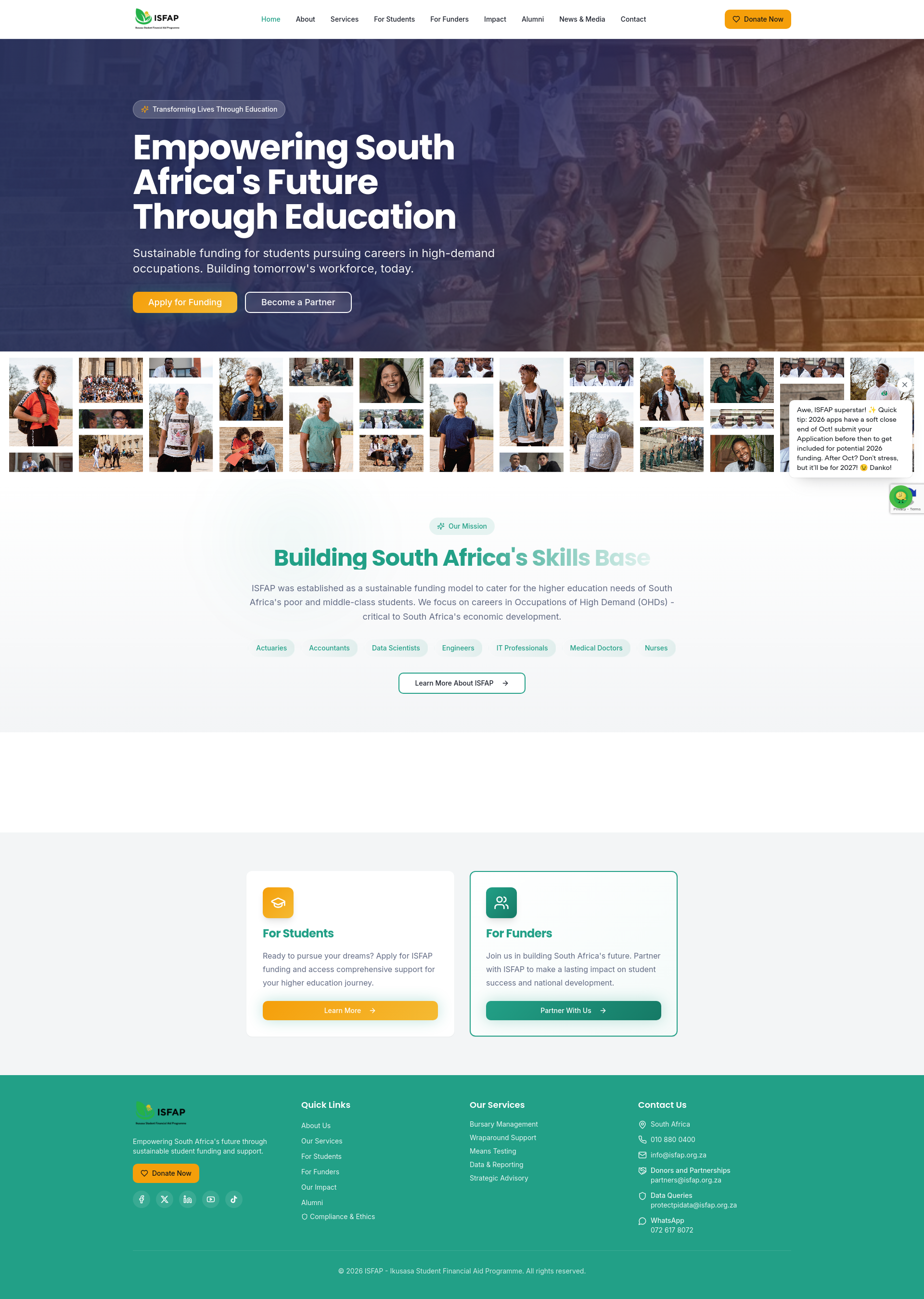 ISFAP - Ikusasa Student Financial Aid Programme | Empowering South ...