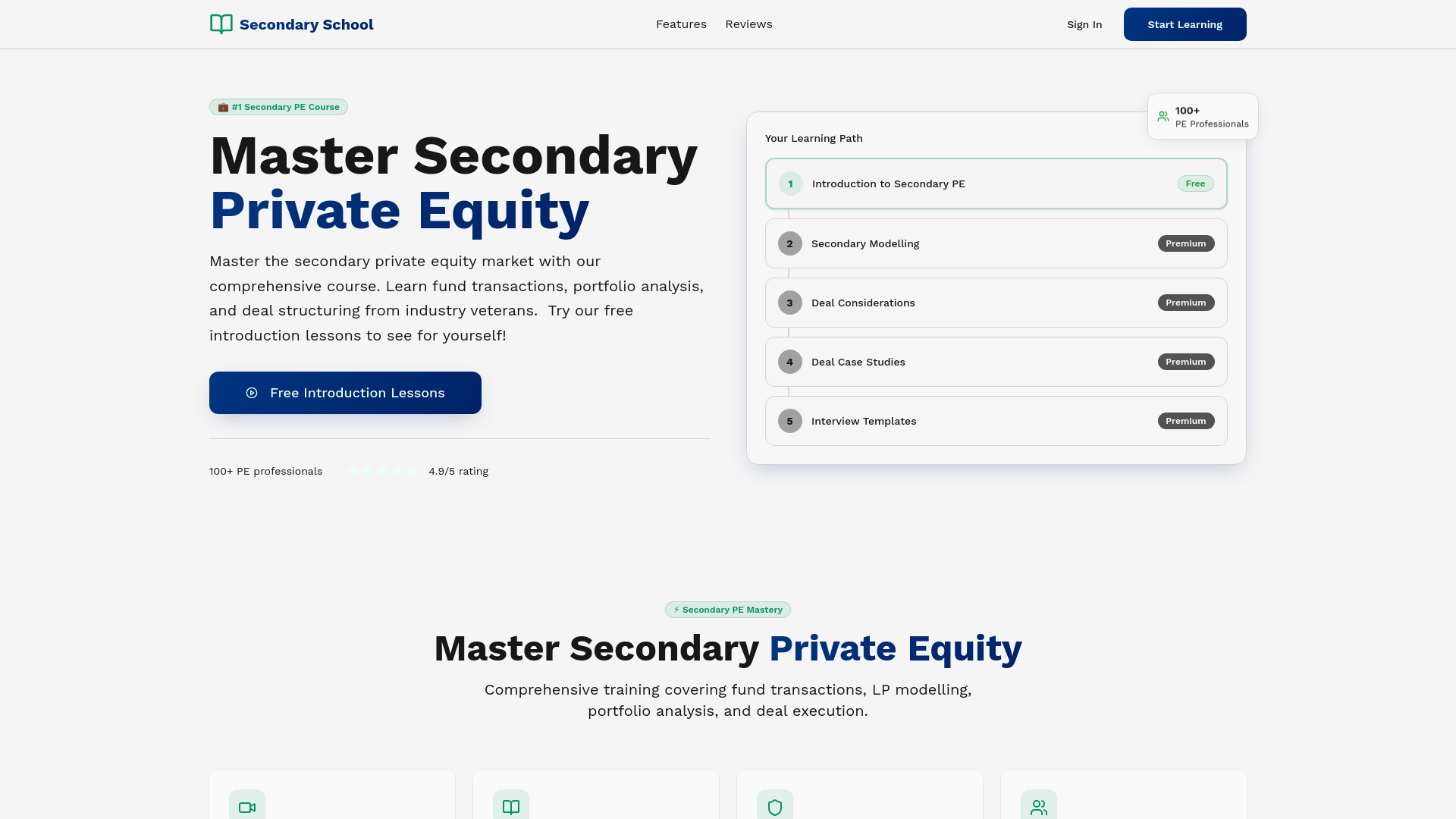 Secondary Private Equity