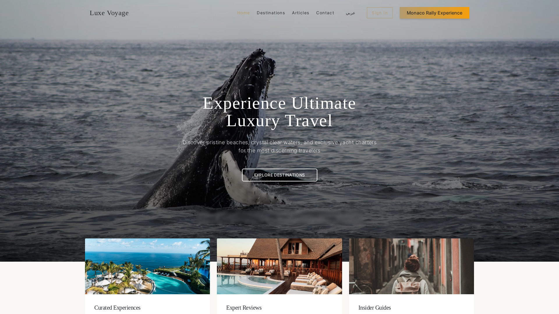 Luxe Voyage Journal - Luxury Travel Experiences