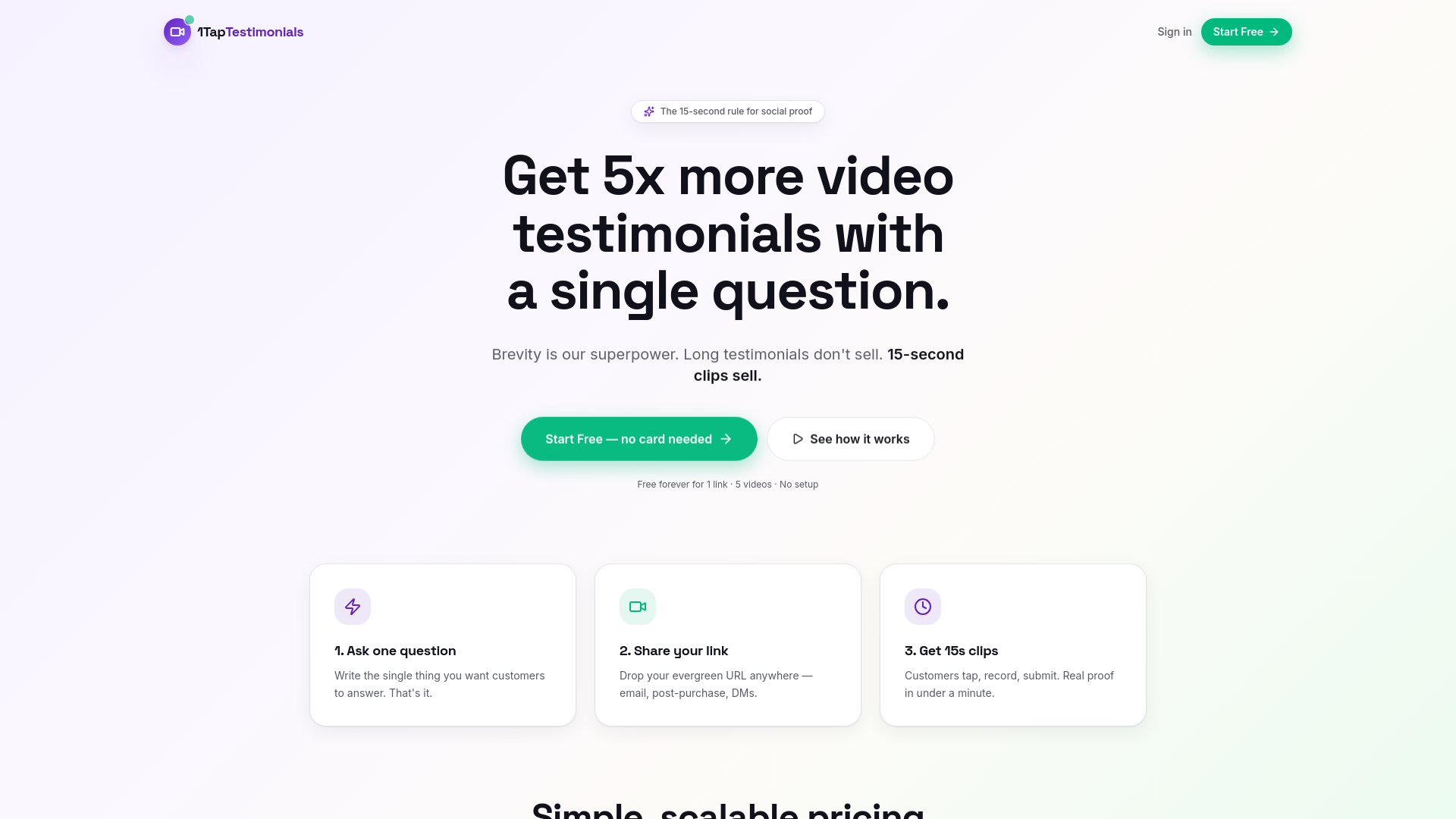 Video Testimonials for Course Creators & Educators — 1TapTestimonials