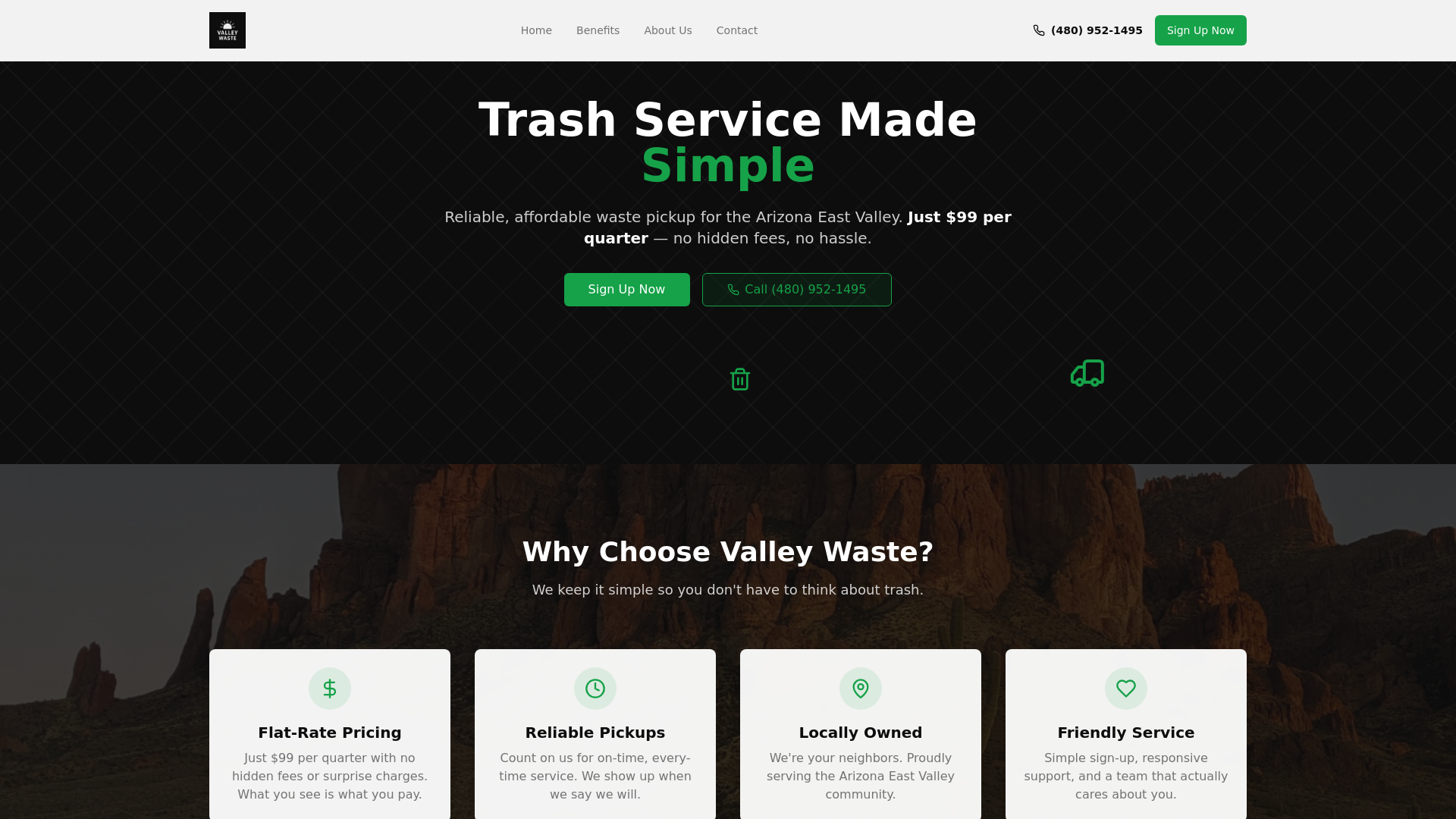 Valley Waste | Affordable Trash Service in Arizona East Valley