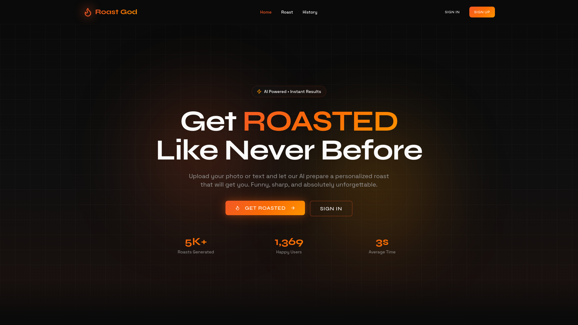 Roast God | AI Roast Generator