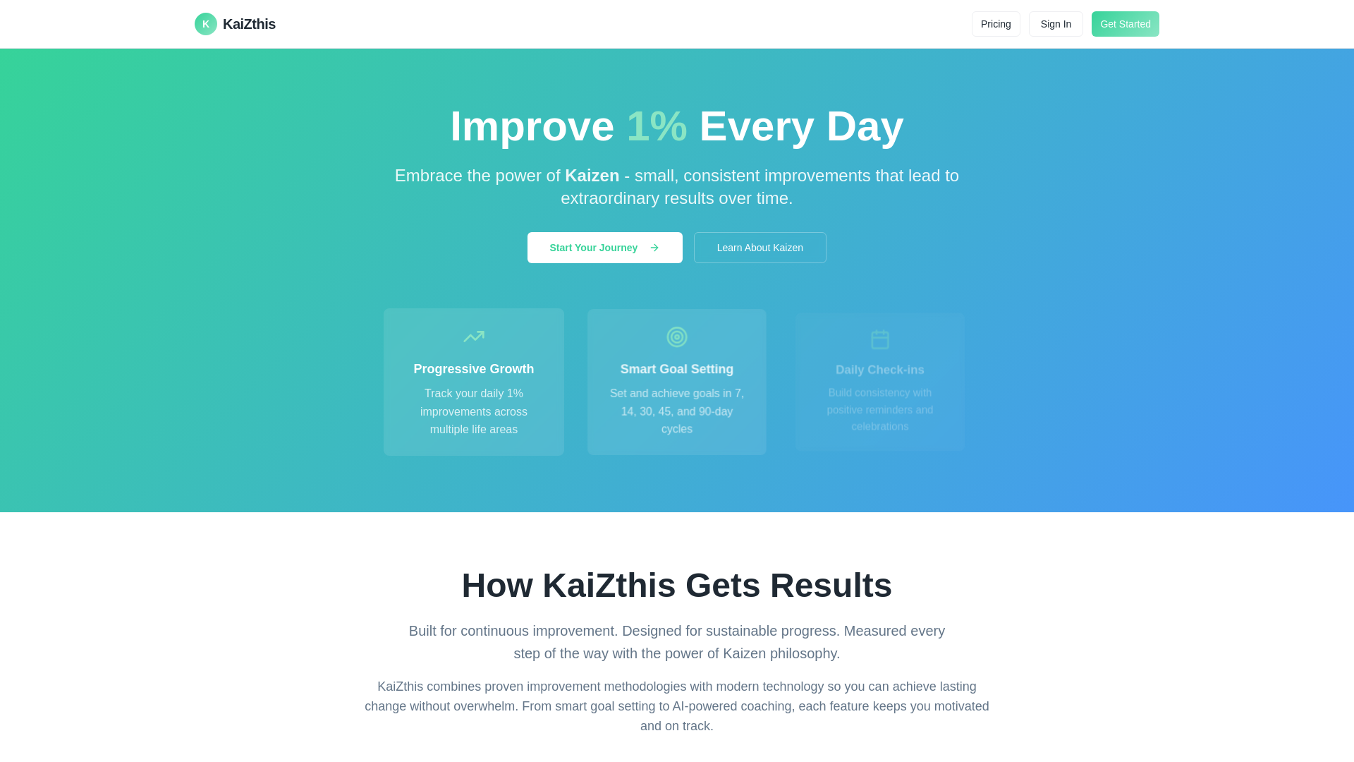 KaiZthis - Improve 1% Every Day | Kaizen Self-Improvement App