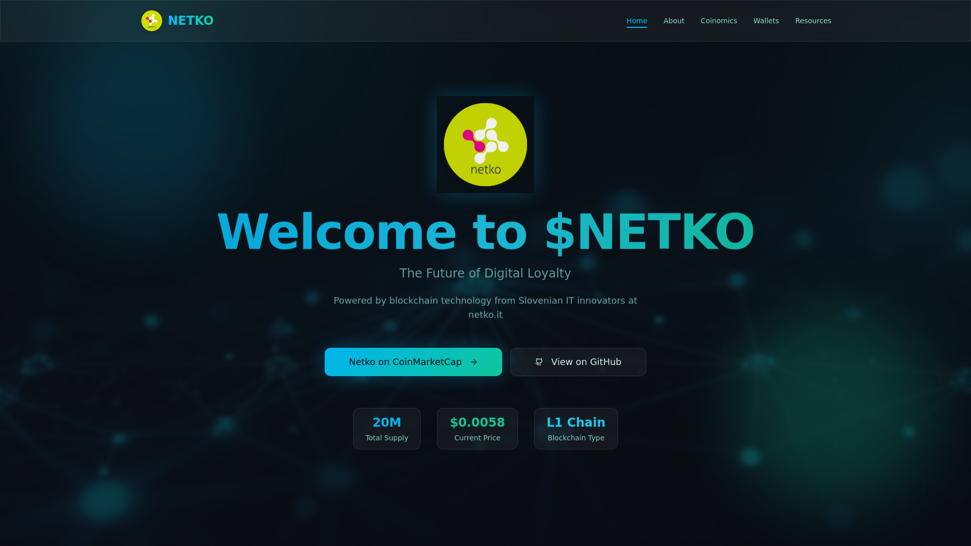 $NETKO - Digital Loyalty Token | Blockchain Innovation