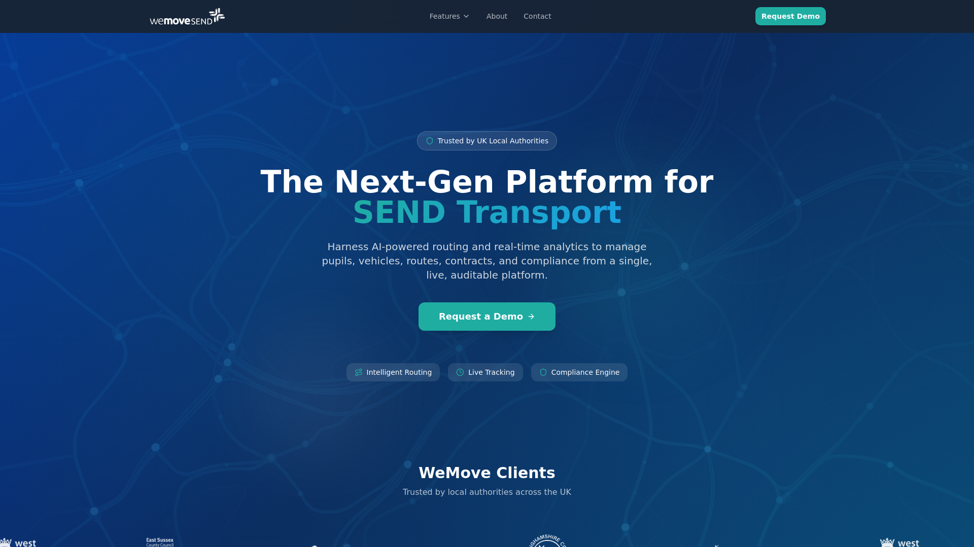 WeMove SEND Platform | Integrated Transport Operating System